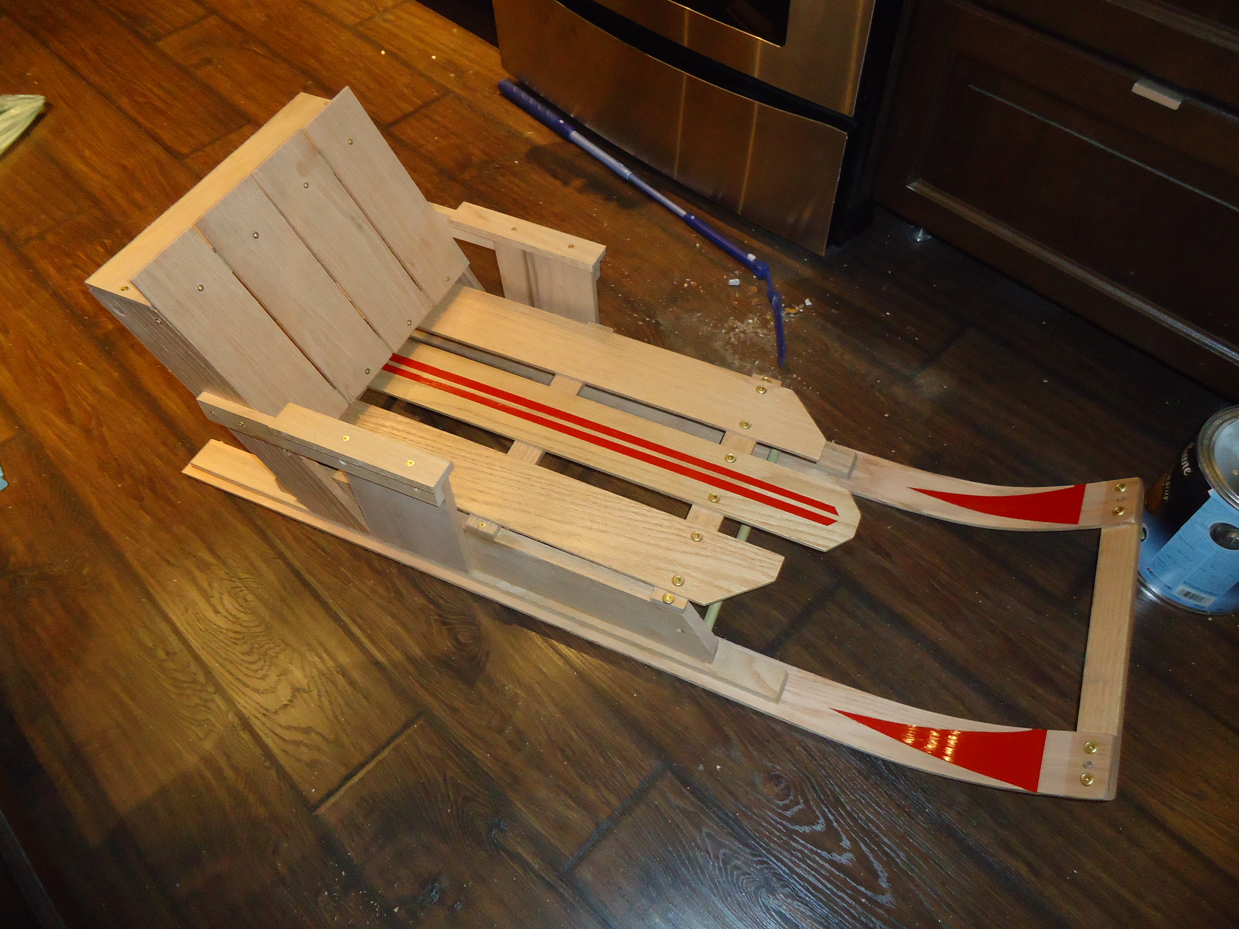 Convertible Oak Child Sled - Simple Design / Basic Tools : 7 Steps ...