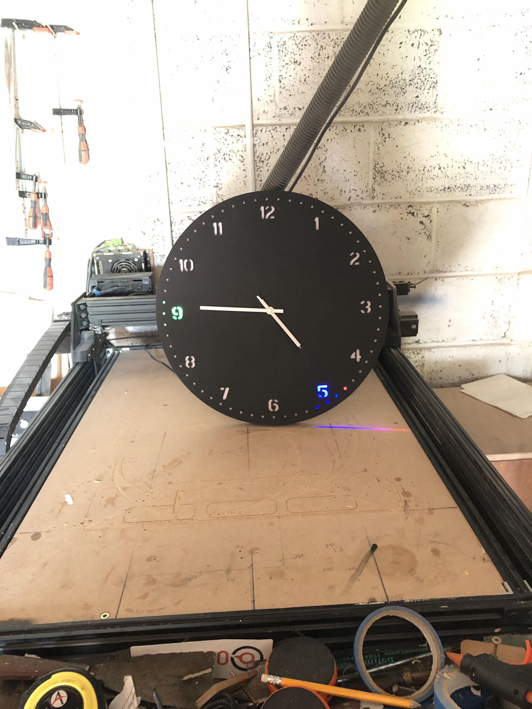 Supersize LED/Analog Clock With a Twist. : 5 Steps (with Pictures ...