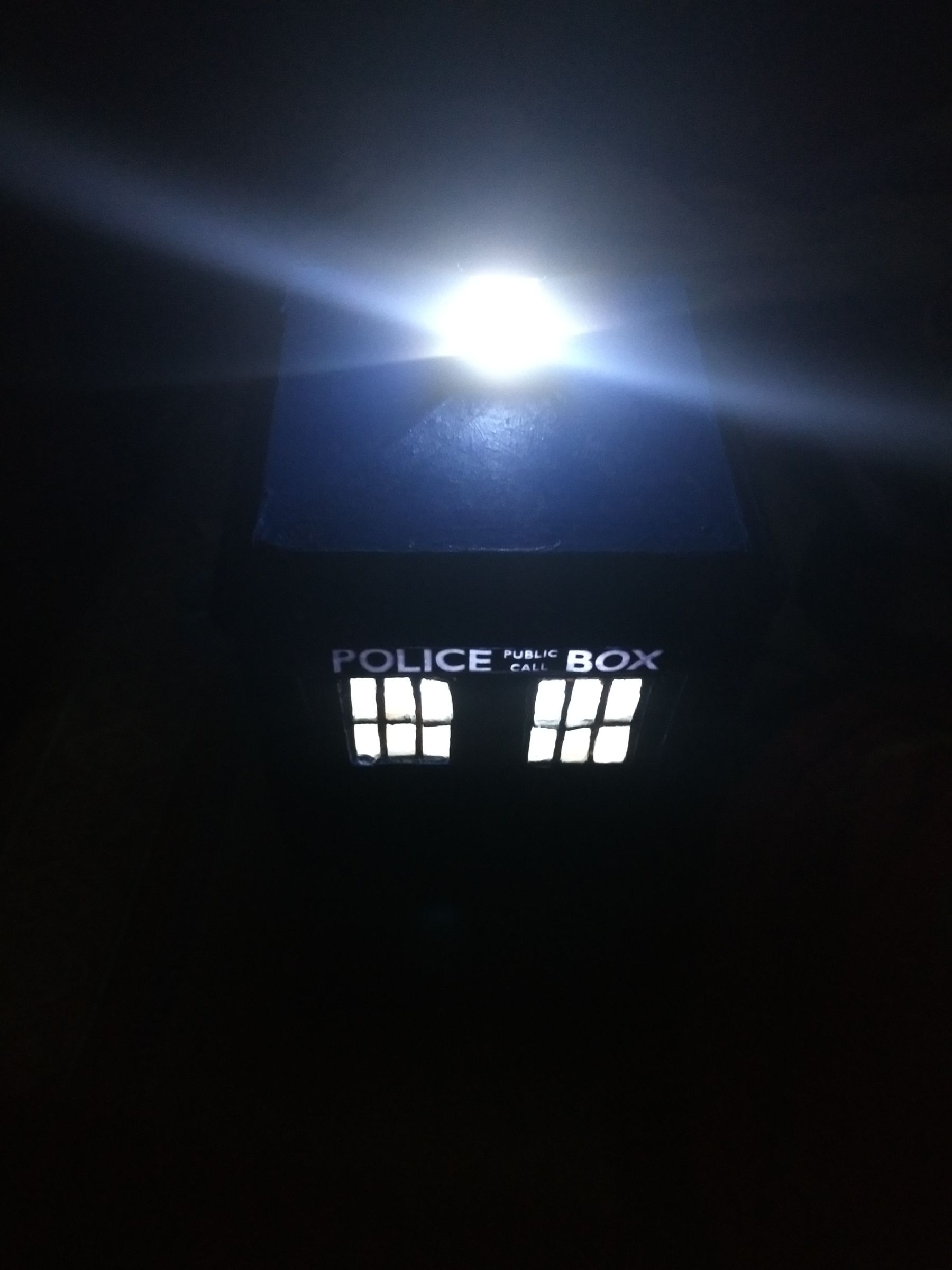 Make a Mini TARDIS With Light and Sound Effects! : 11 Steps (with ...