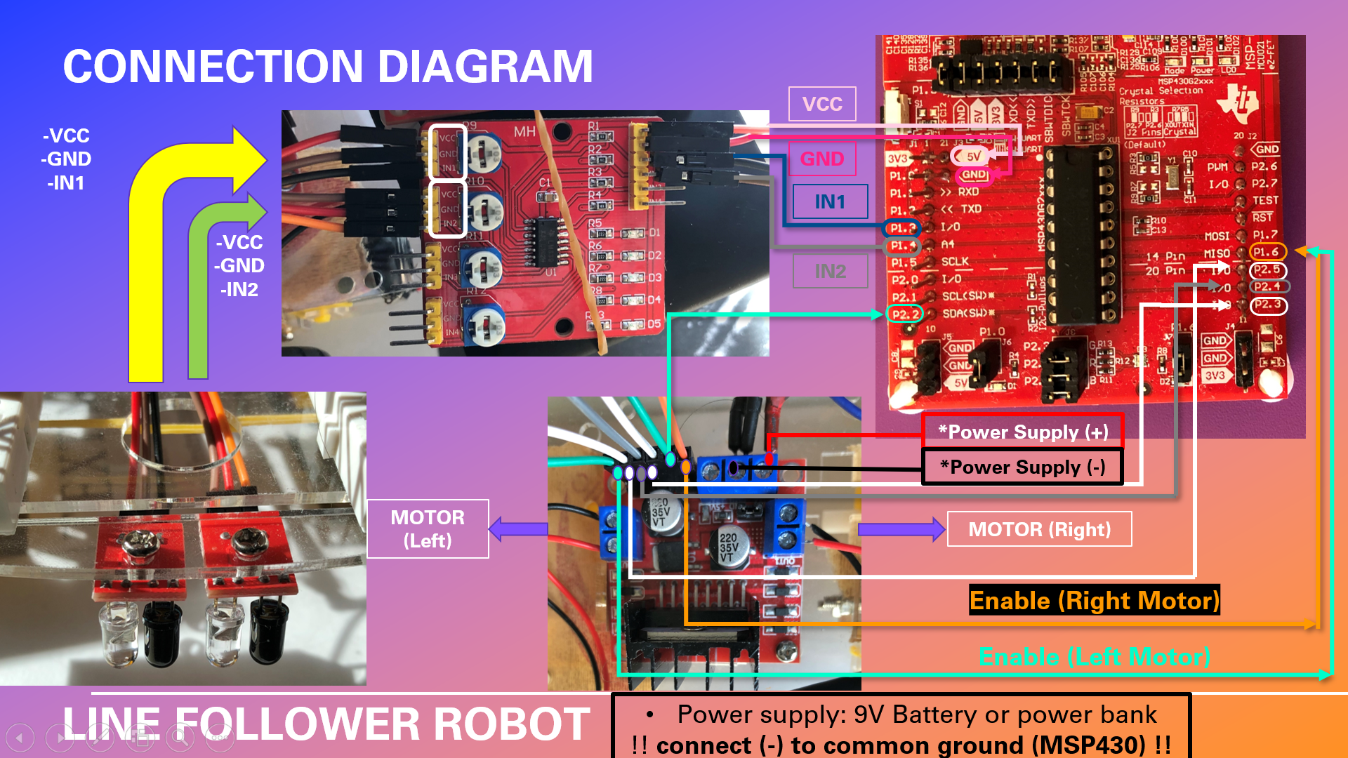 Line Follower Robot Using MSP430 Microcontroller : 3 Steps - Instructables