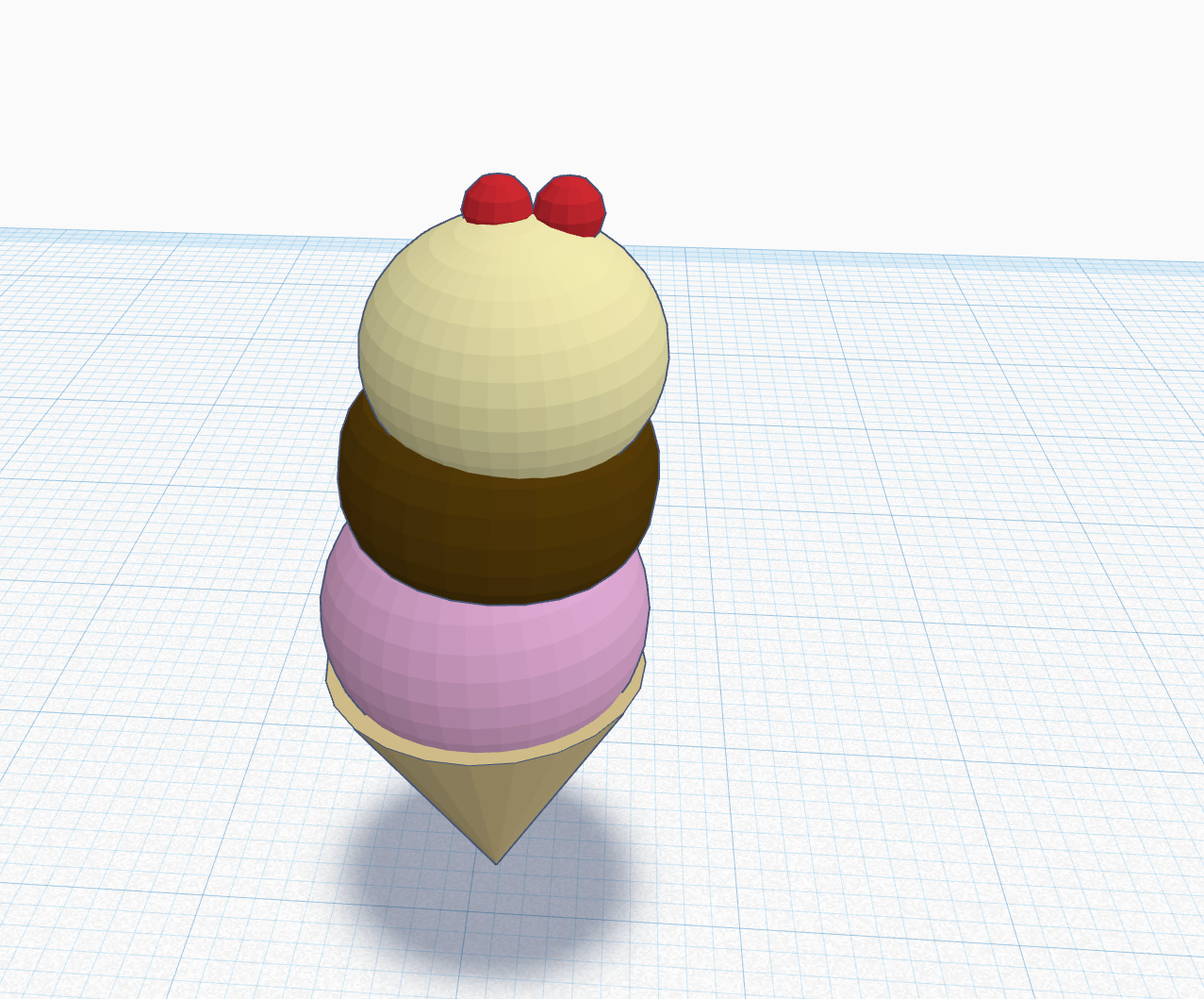 Miniature Ice-cream Cone With Tinkercad : 8 Steps (with Pictures ...