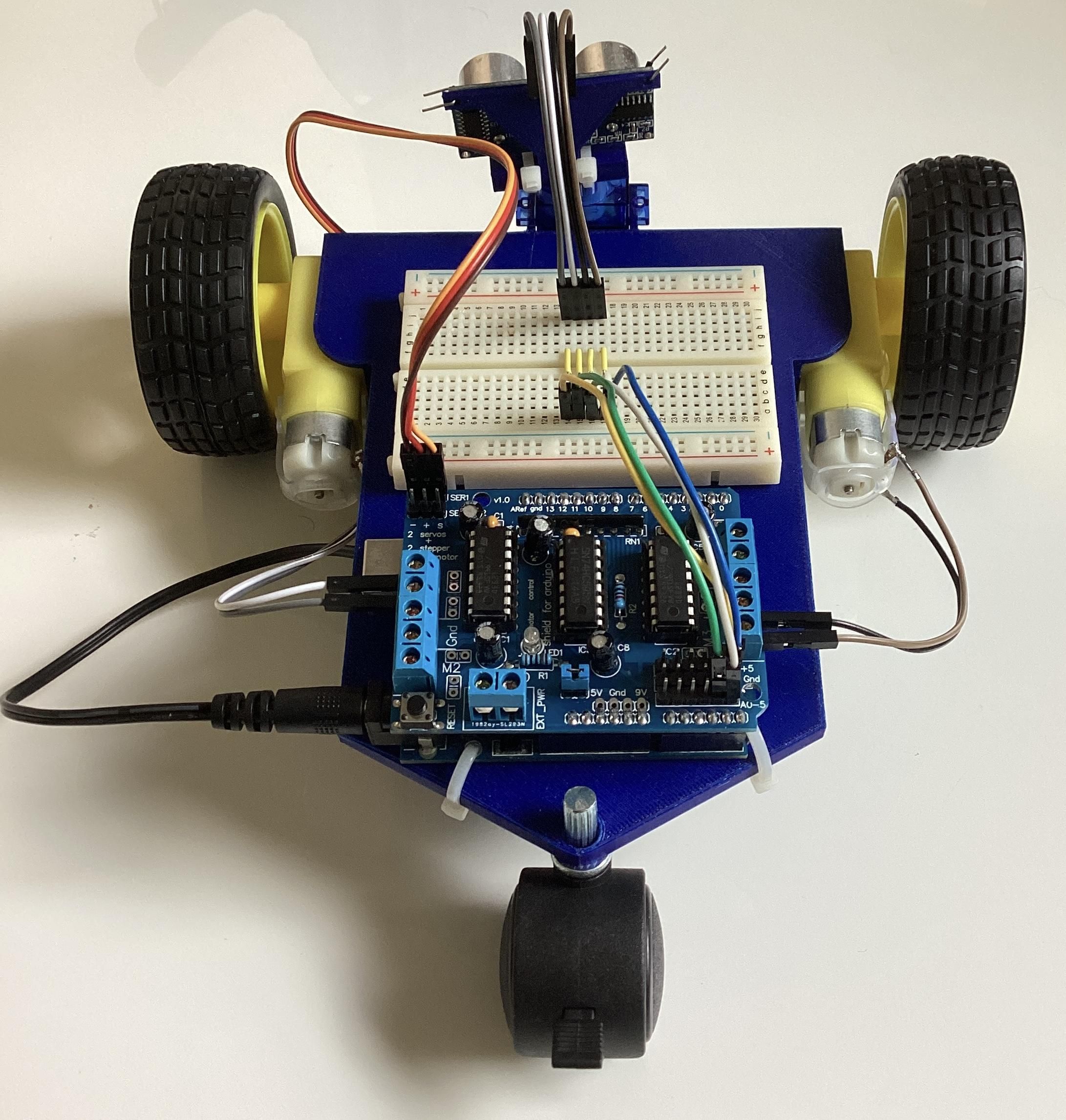 Arduino Ground Rover With Adafruit Motor Shield V1 and Servo Sonar ...