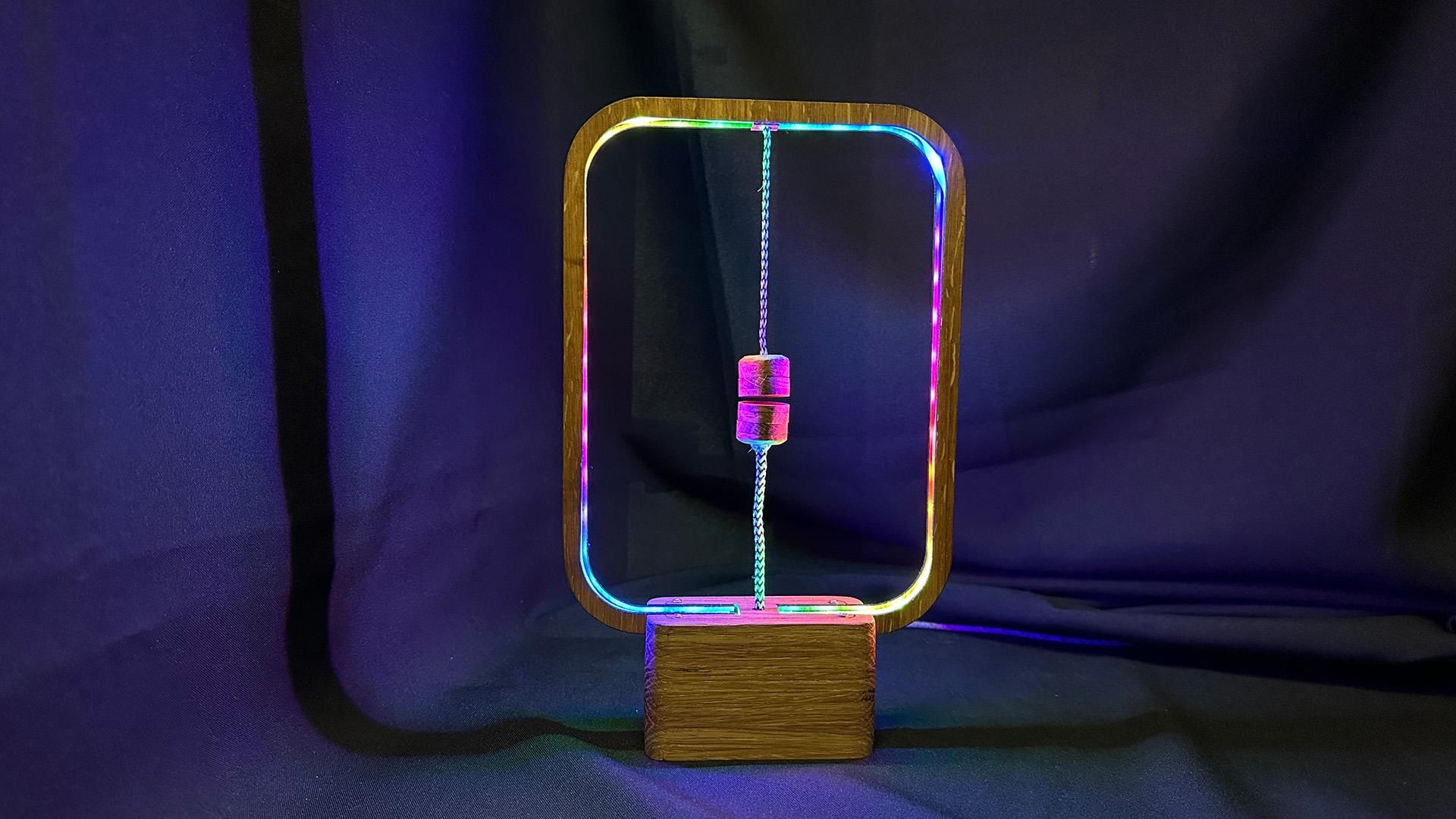 Wooden Desk Lamp With Levitating Dimmer / Color Changing LED : 28 Steps ...
