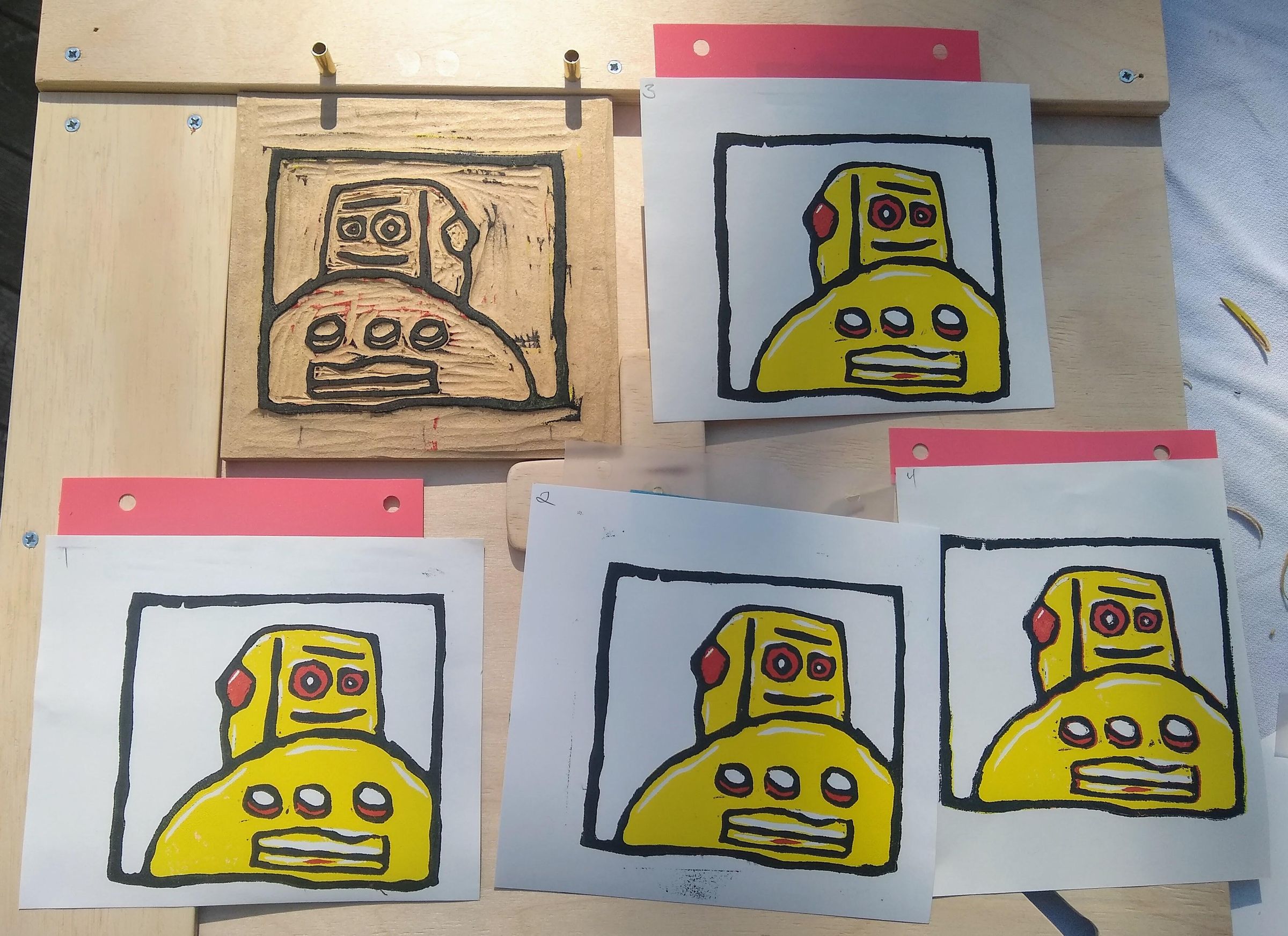 Woodcut & Linocut Printmaking Registration Jig : 10 Steps (with ...