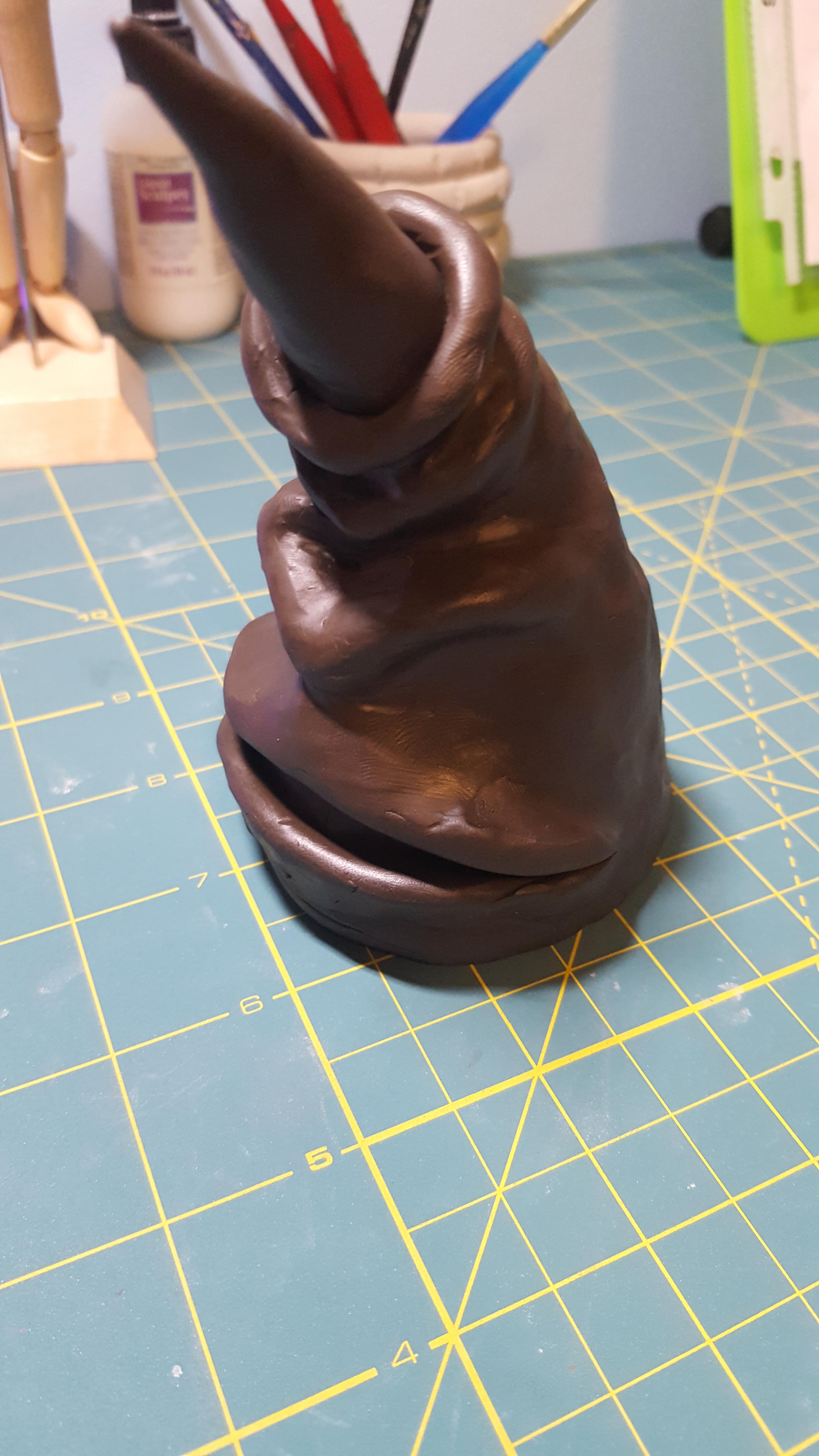 Clay Sorting Hat Pencil Holder on Stool (Harry Potter) : 18 Steps (with ...