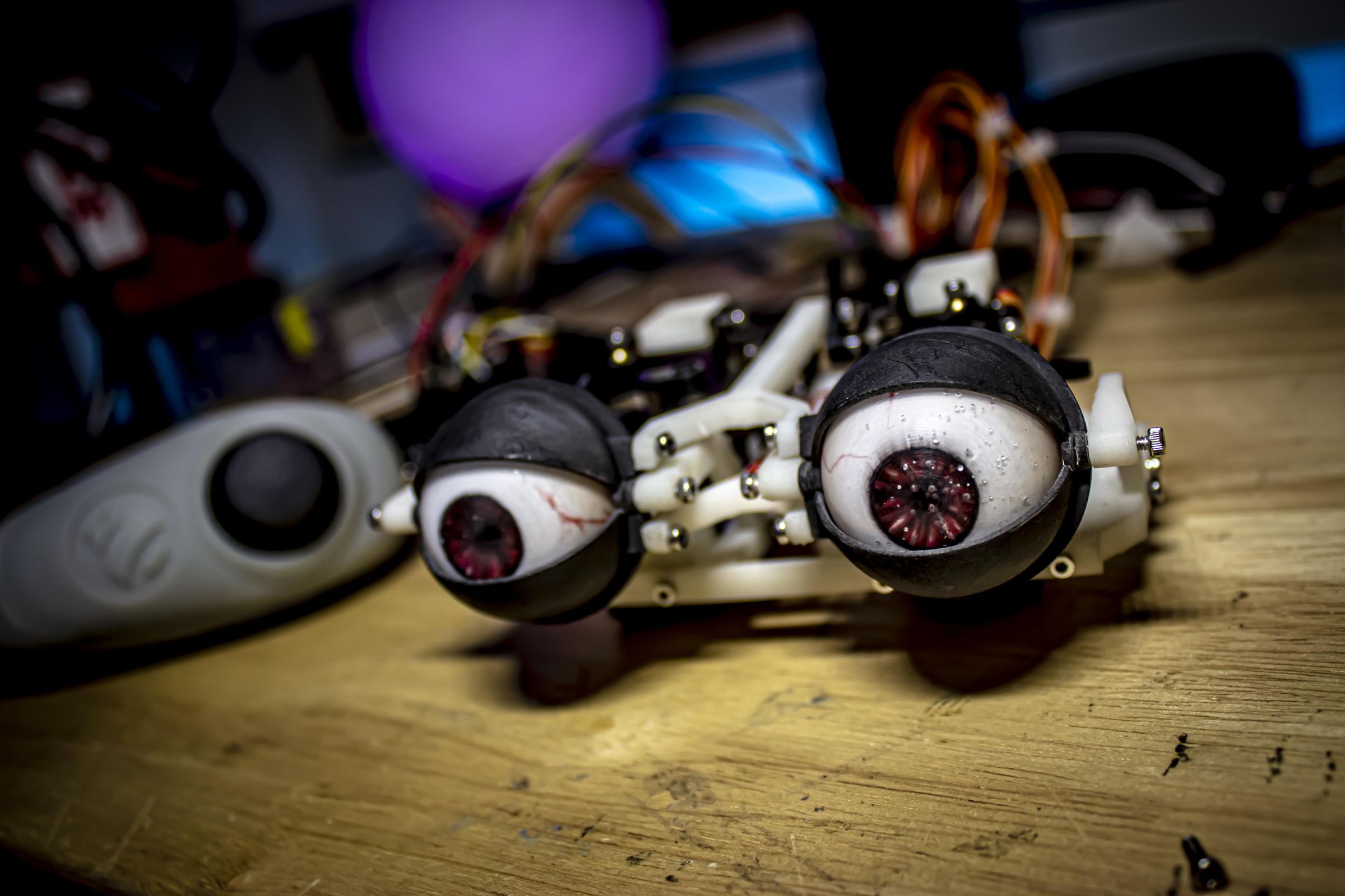 DIY Compact 3D Printed Animatronic Eye Mechanism : 4 Steps (with ...