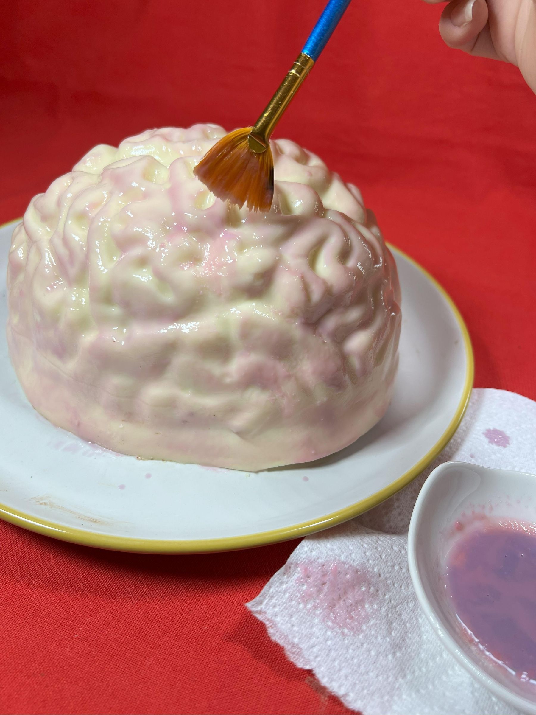 Bloody Brain Dessert- Chocolate Cake With Squishy Milk Jello : 9 Steps ...
