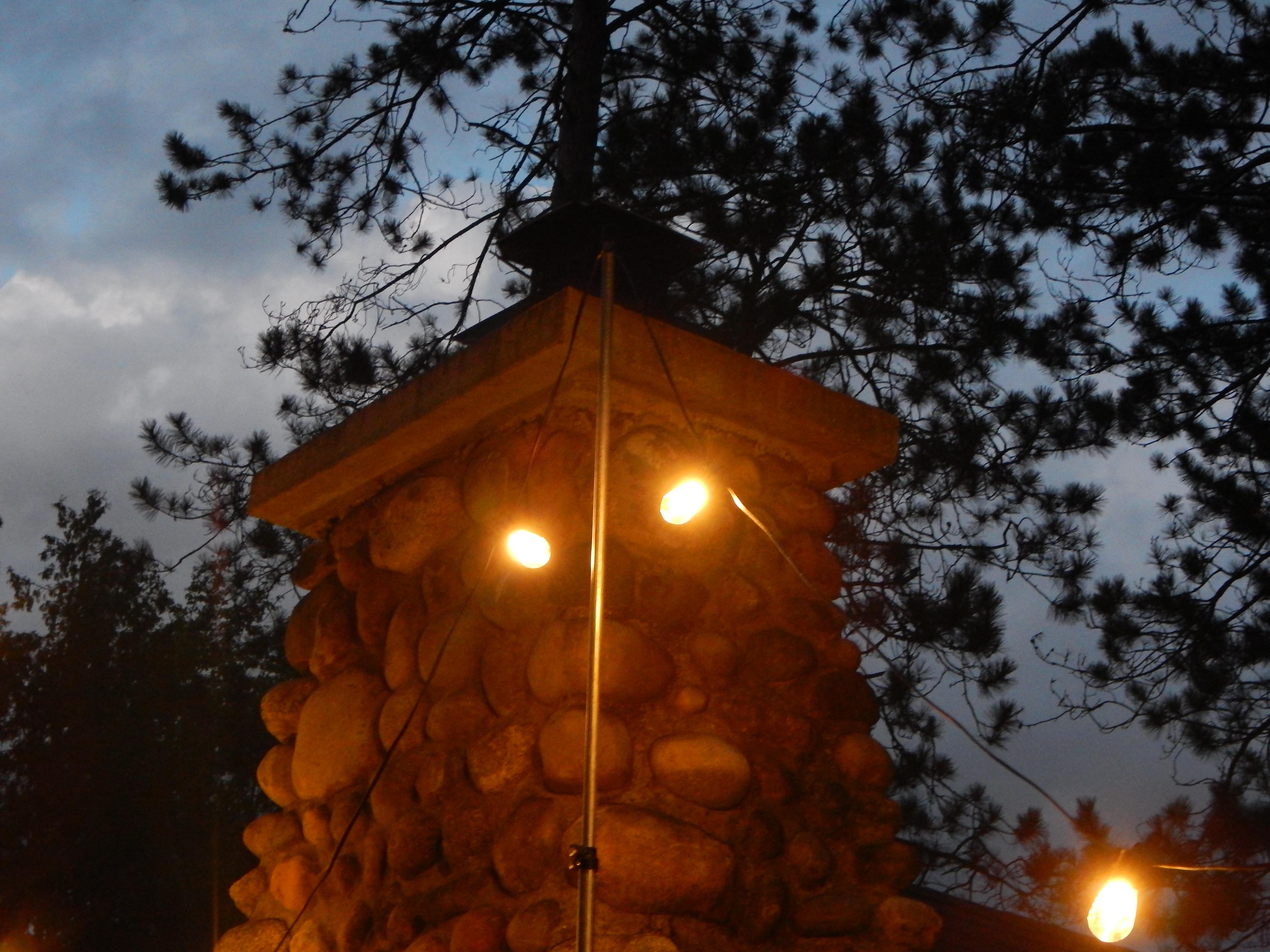 Homemade Adjustable Poles for Backyard String Lights : 5 Steps ...