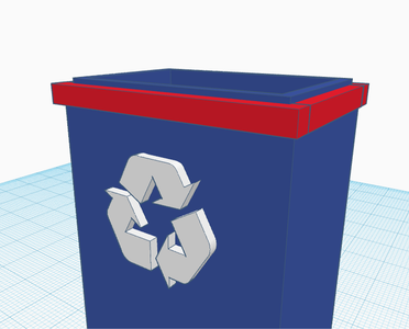 3D Printed Recycling Bin (For Me to Learn the Basic Process of 3D ...