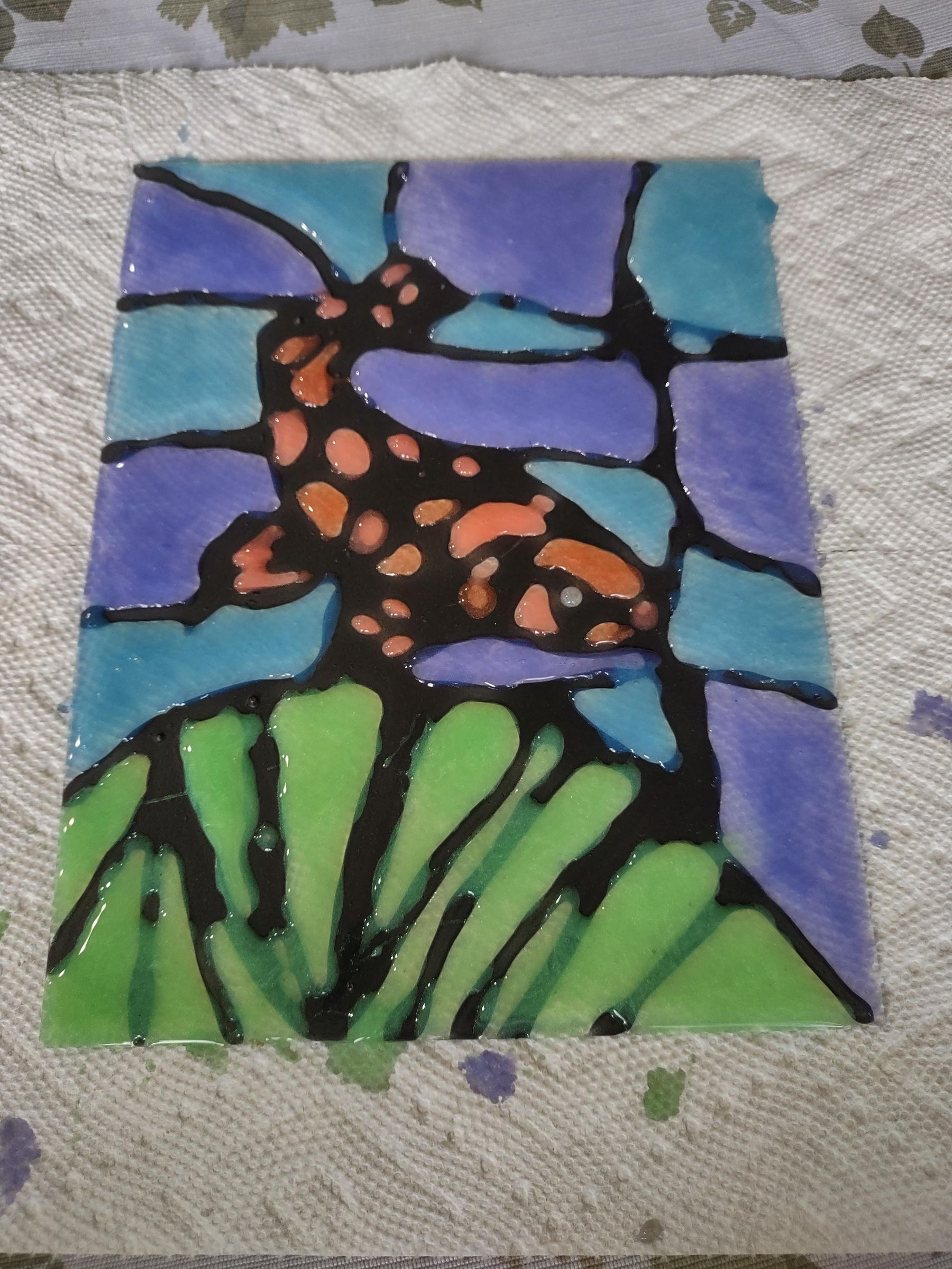 Easy Faux Stained Glass With Paint and Glue! : 4 Steps (with Pictures ...