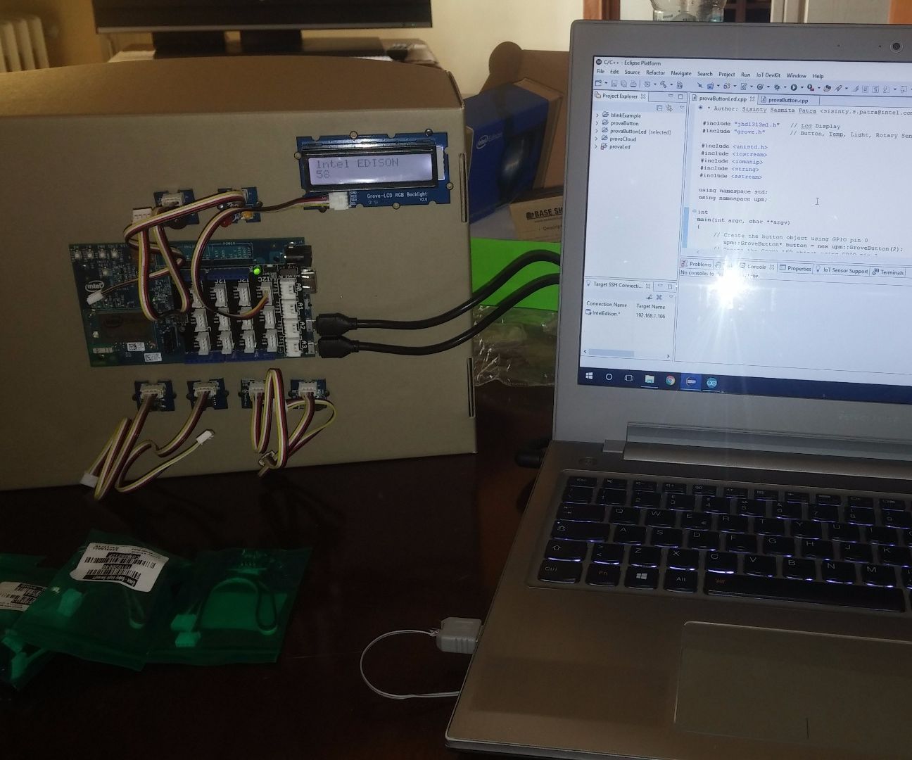 Interactive Ambient Sensor With Intel Edison & Grove Starter Kit Plus : 4 Steps - Instructables
