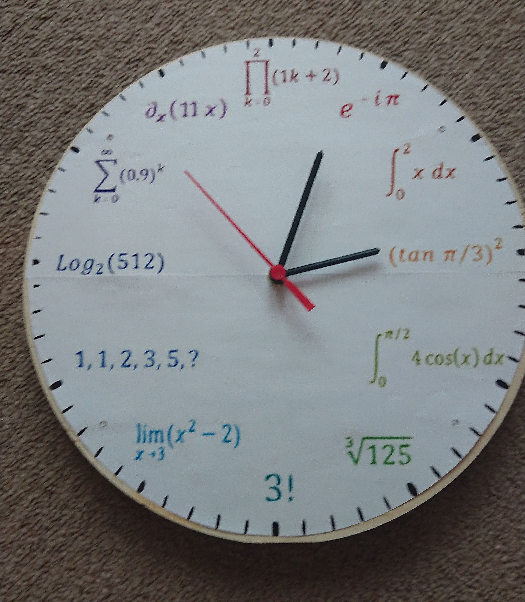 Math-Physics Rainbow Clock : 3 Steps (with Pictures) - Instructables