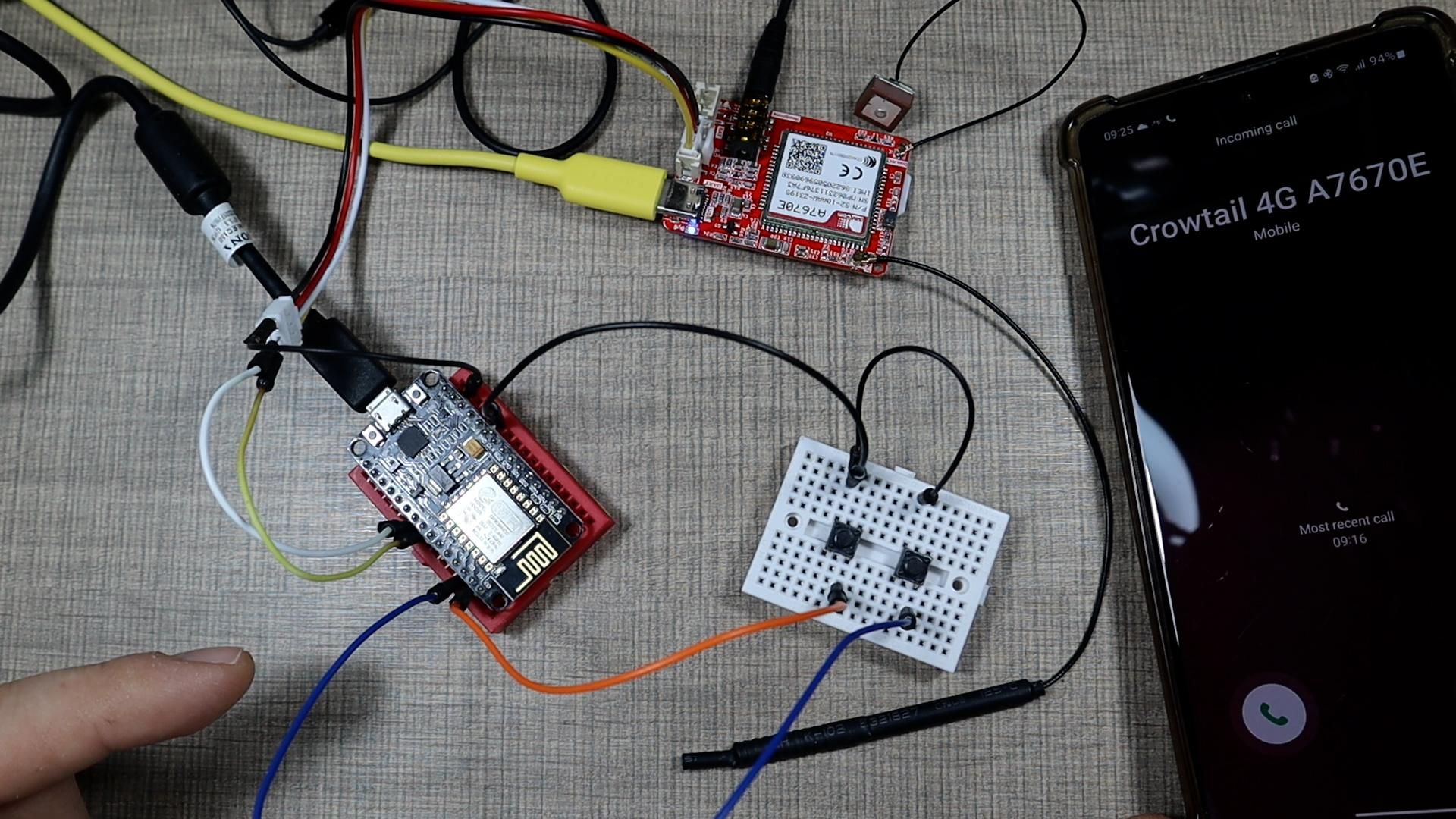 DIY Emergency Dialer and SMS Sender Prototype With NodeMCU and 4G ...