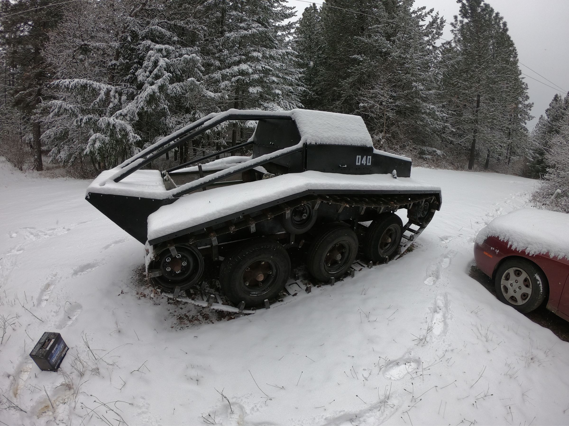 How to Build a Full-sized All-Terrain Tracked Vehicle From Junk (the ...