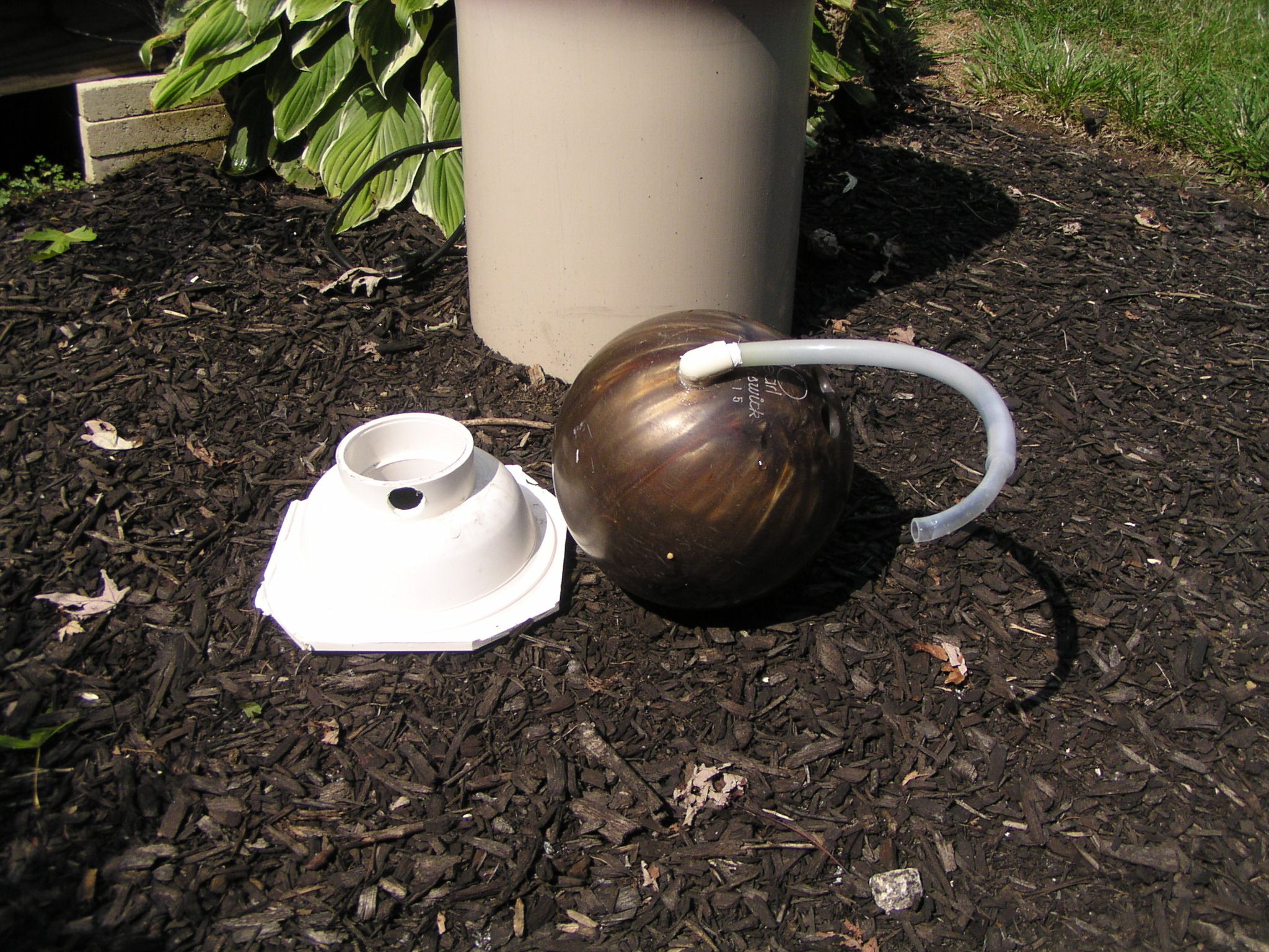 Bowling Ball Garden Water Feature : 5 Steps (with Pictures) - Instructables