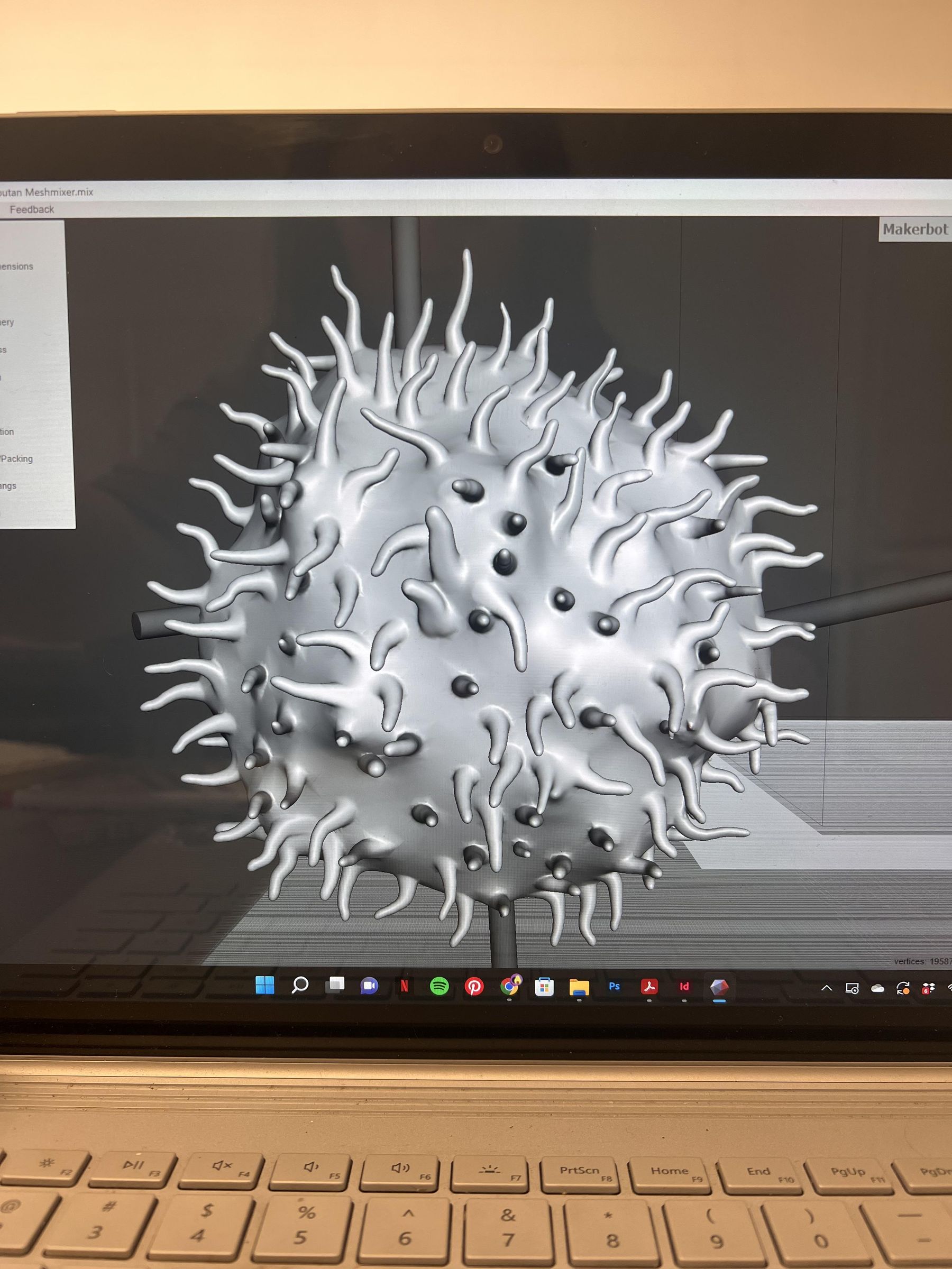 Rambutan Inspired 3D Print - Agilus Material : 5 Steps - Instructables