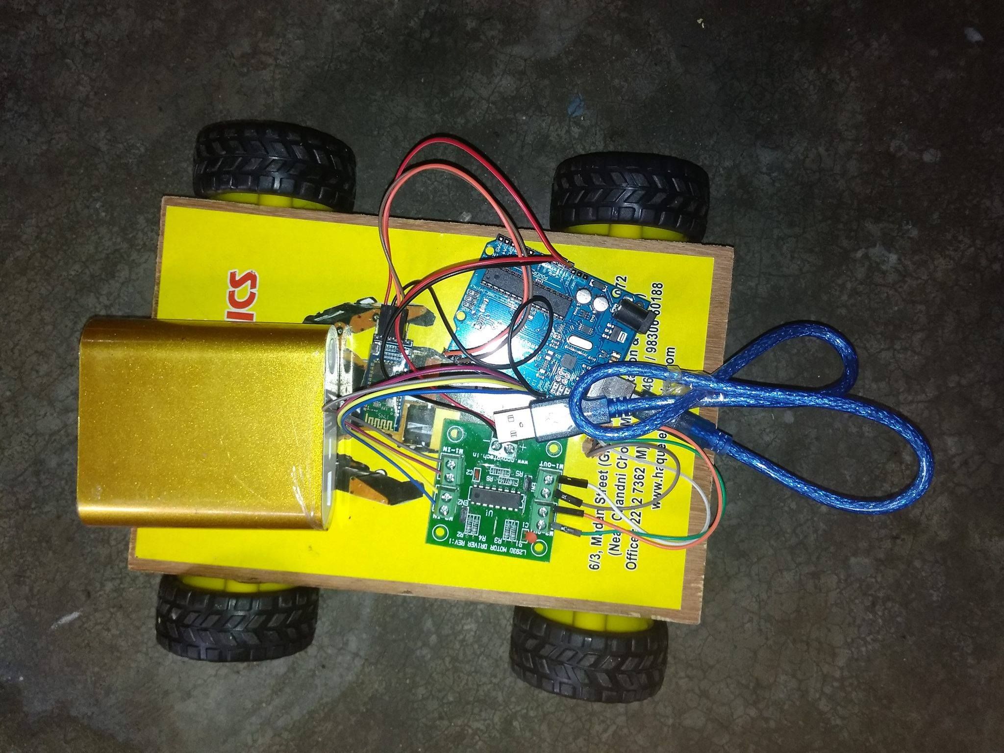 Bluetooth Controlled Car With Arduino : 5 Steps - Instructables