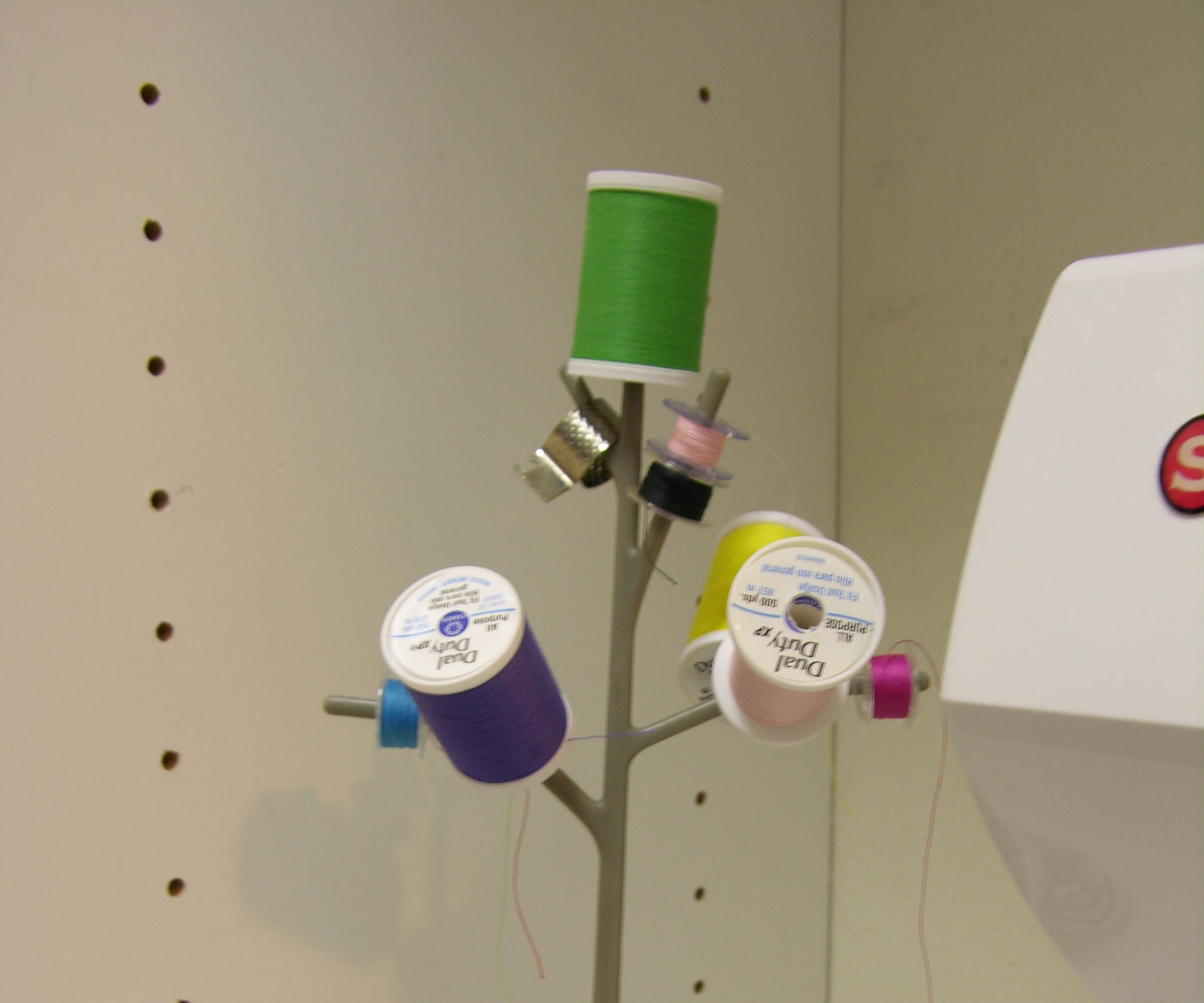 $0 Spool and Bobbin Rack - Instructables