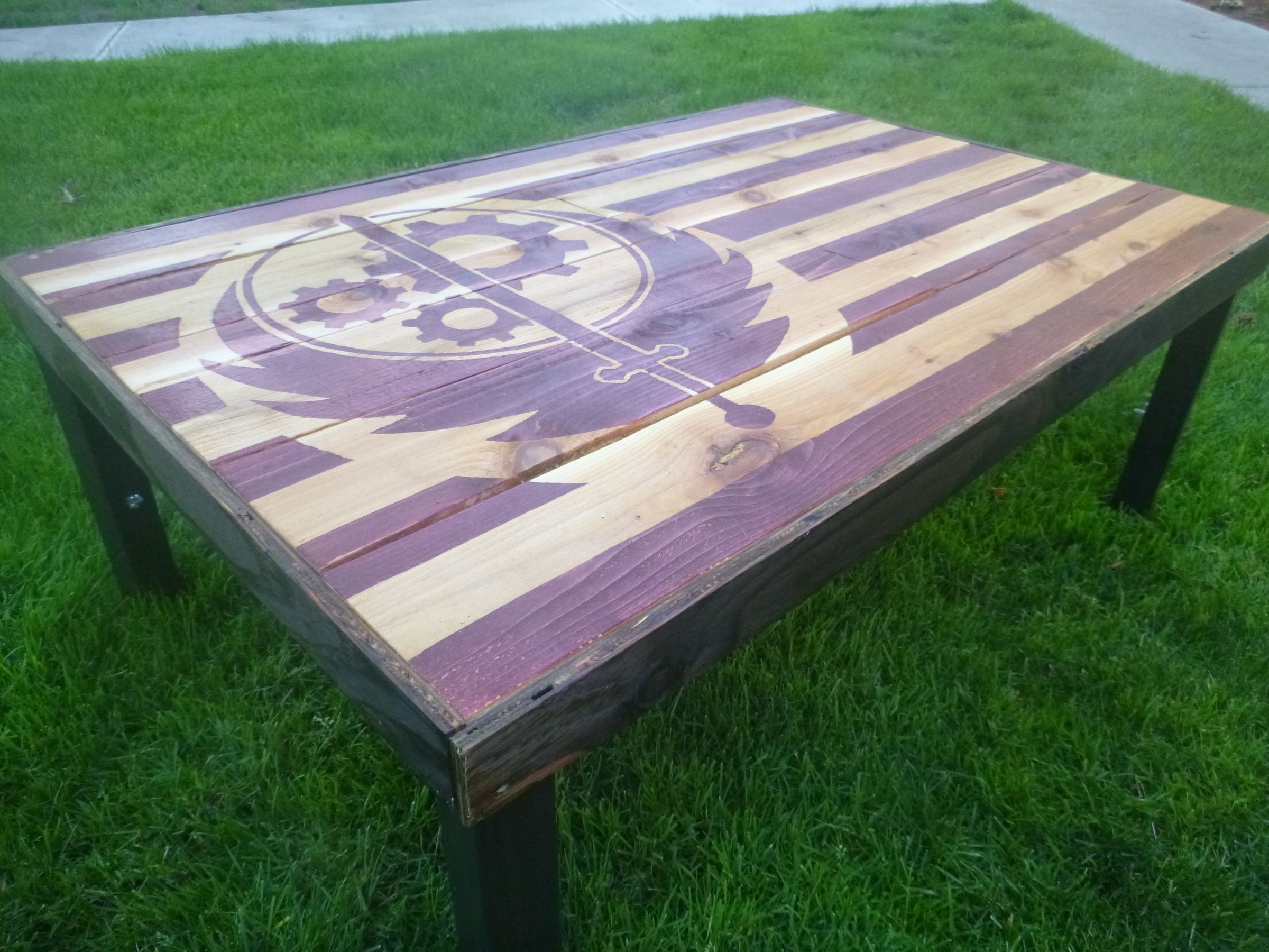 Fallout Brotherhood of Steel Coffee Table (IKEA Hack) : 13 Steps (with ...