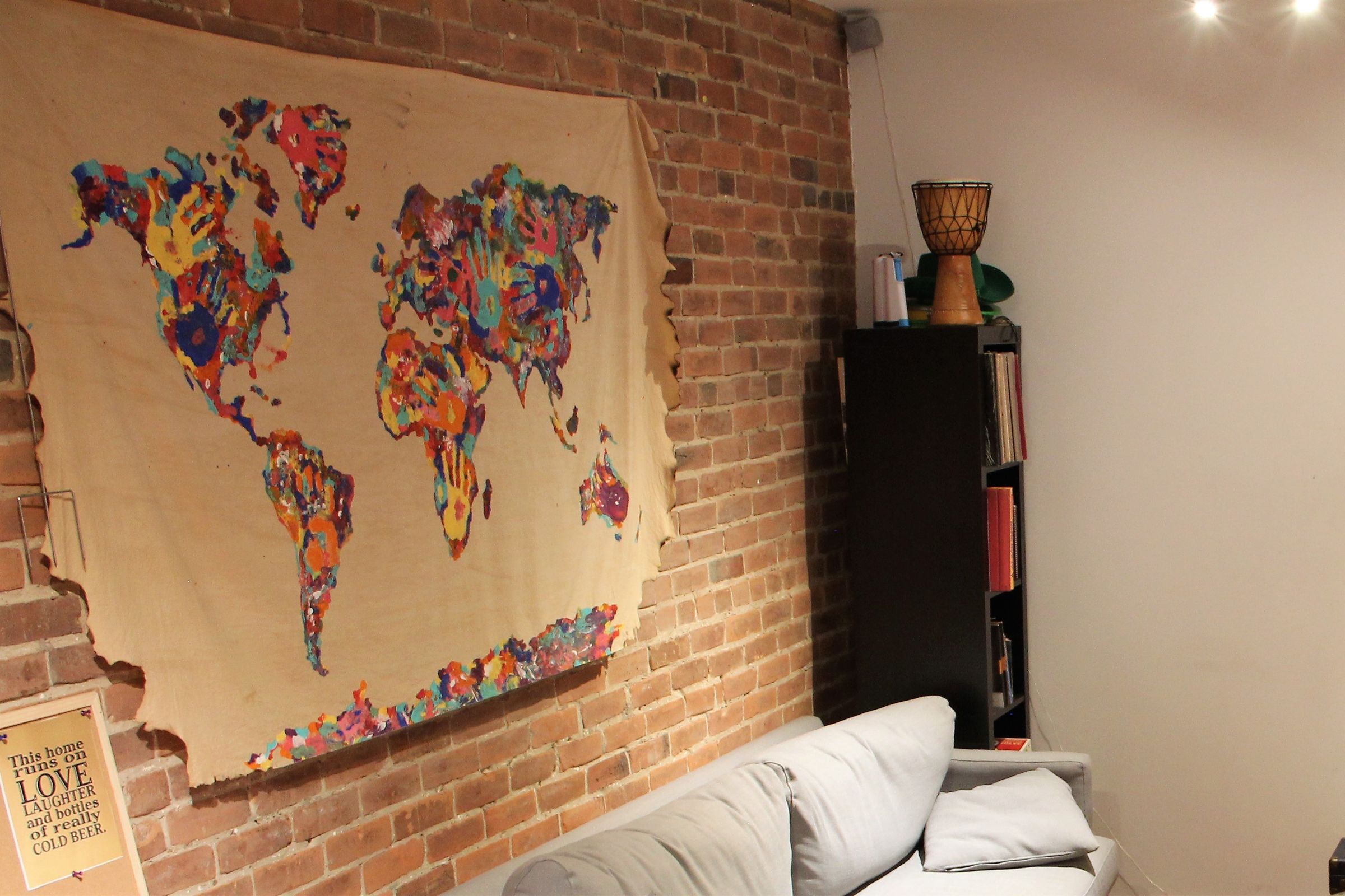 Hand Painted World Maps (6ft X 3ft) : 5 Steps (with Pictures ...