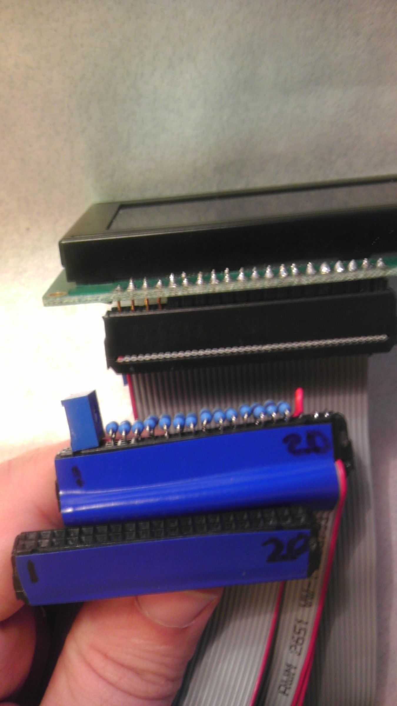 Hacked SCSI Hard Drive Cable for 128x64 Screens Using Microcontrollers ...