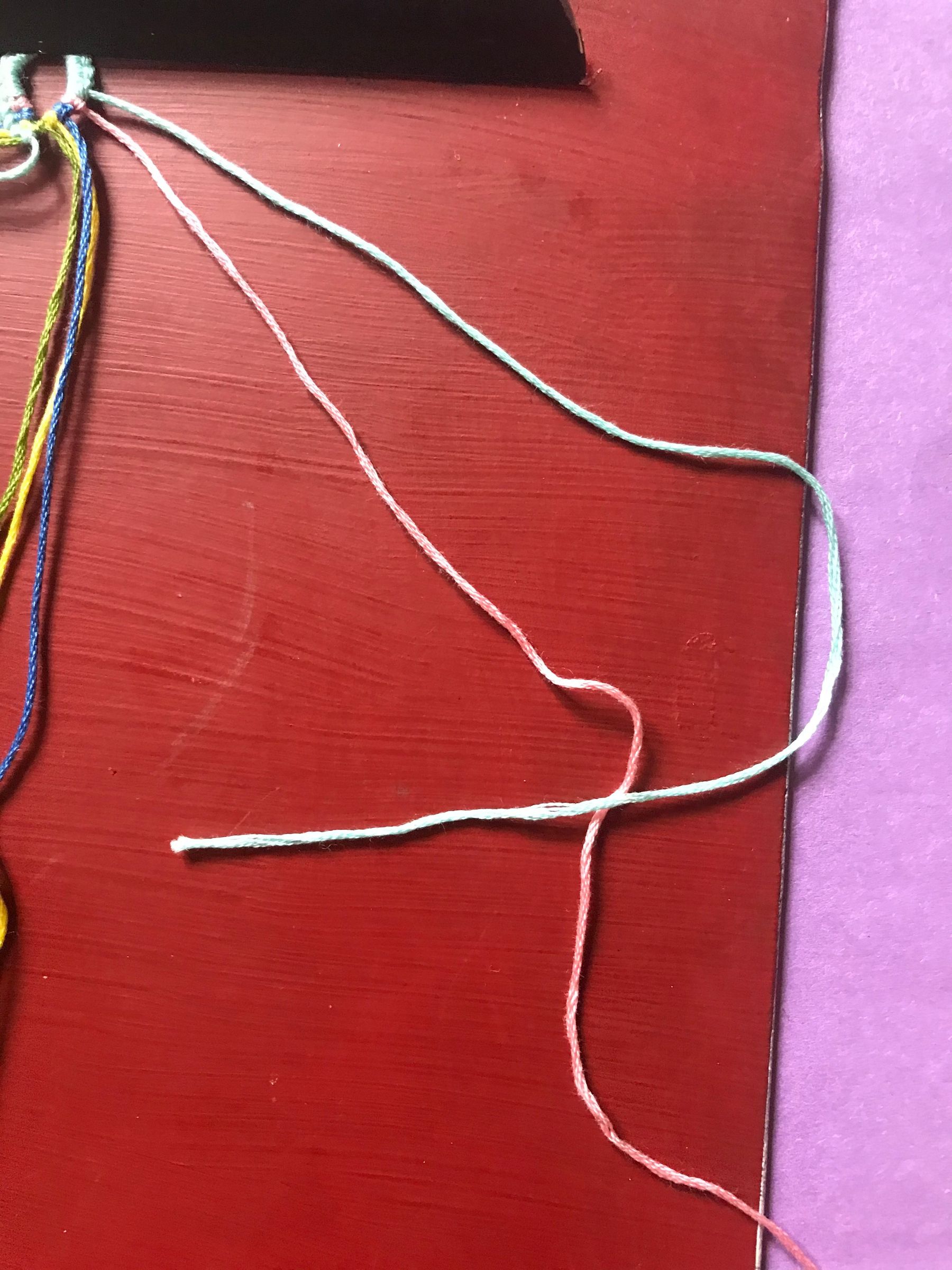 Friendship Bracelet With Teardrop Loop and Triangle Ending : 7 Steps ...