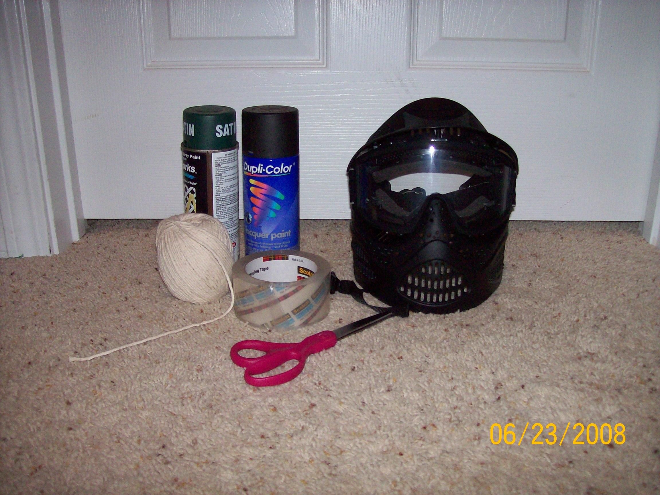 "Ghillied Up" Make Your Own Ghillie Paintball Mask : 5 Steps ...