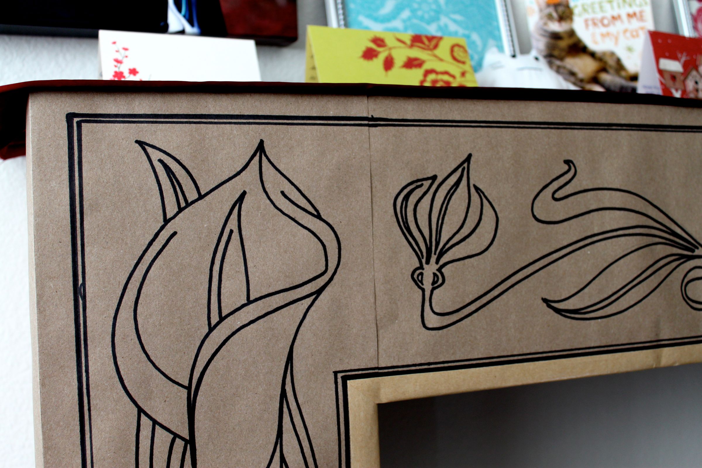 Cardboard Faux Fireplace : 6 Steps (with Pictures) - Instructables