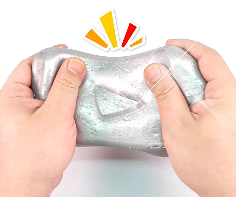 DIY IRON SLIME !! Make Youtube Silver Play Button - Instructables