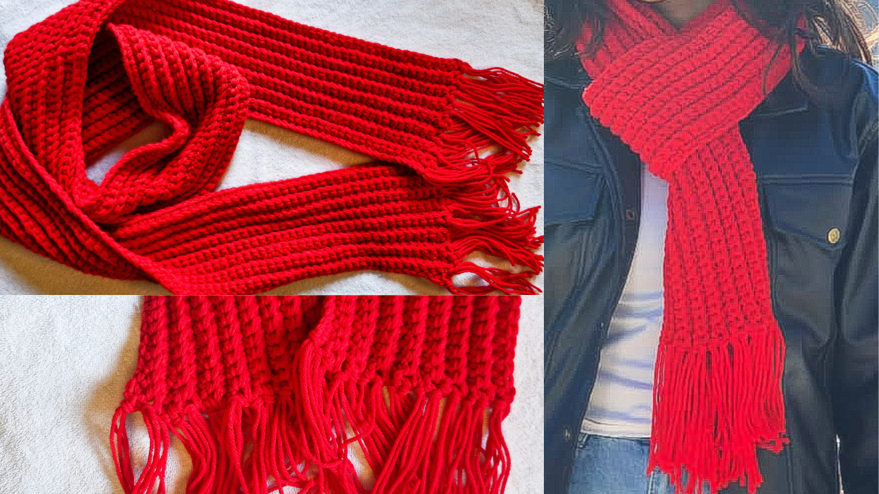 How to Make the Crochet Red Goblin Scarf : 6 Steps (with Pictures ...