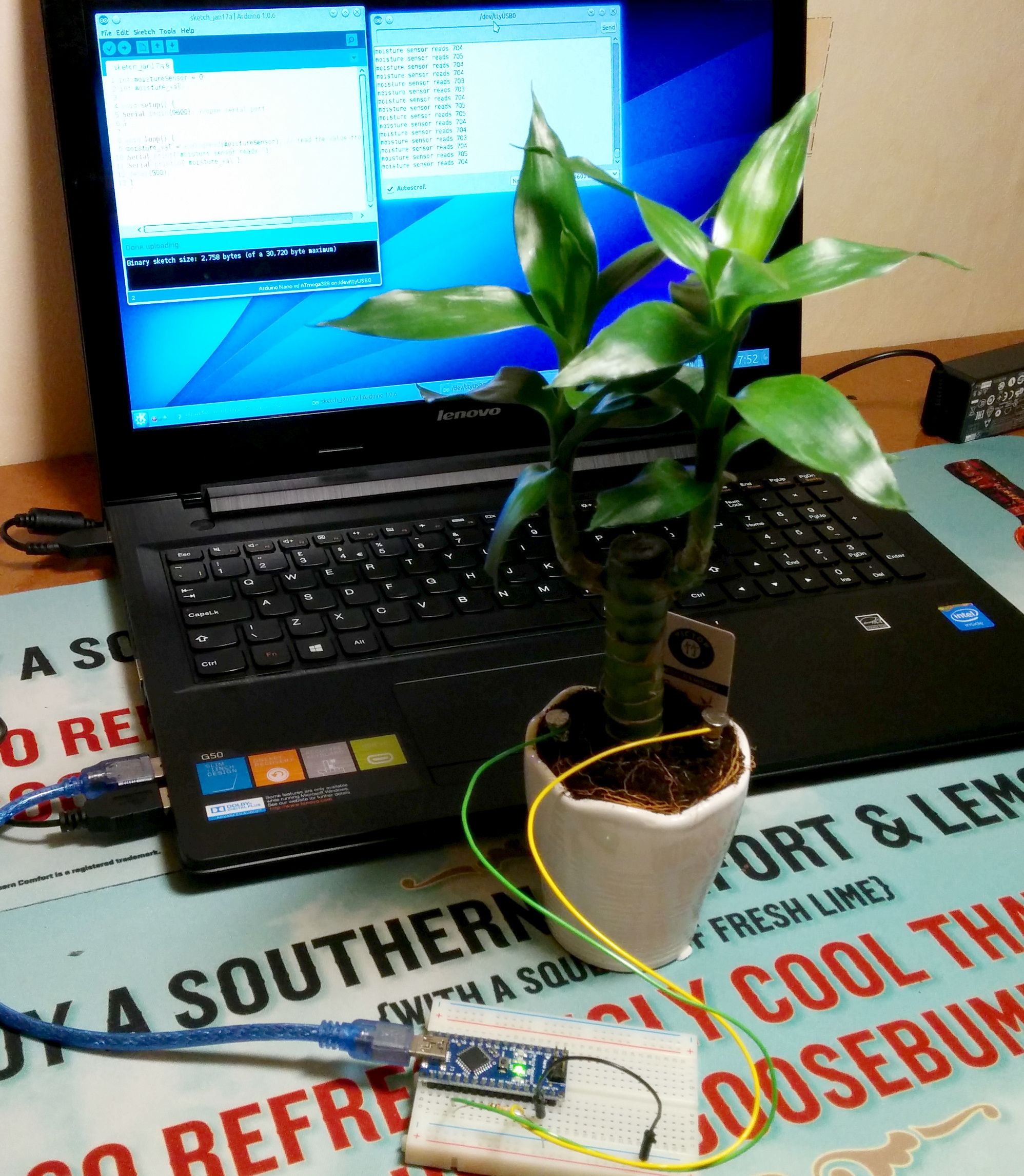 Moisture Detection With Two Nails : 3 Steps - Instructables