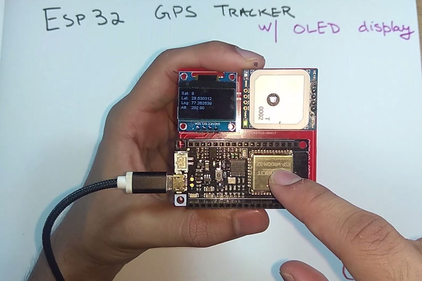 ESP32 GPS Tracker With an OLED Display : 7 Steps - Instructables