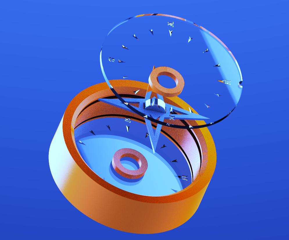 AZIMUTH the World's First 3D Printed Compass : 7 Steps (with Pictures ...