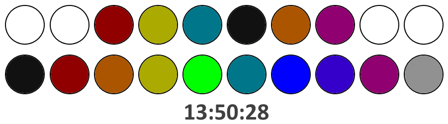 Color Coded Clock - Colors Show the Time : 5 Steps (with Pictures ...