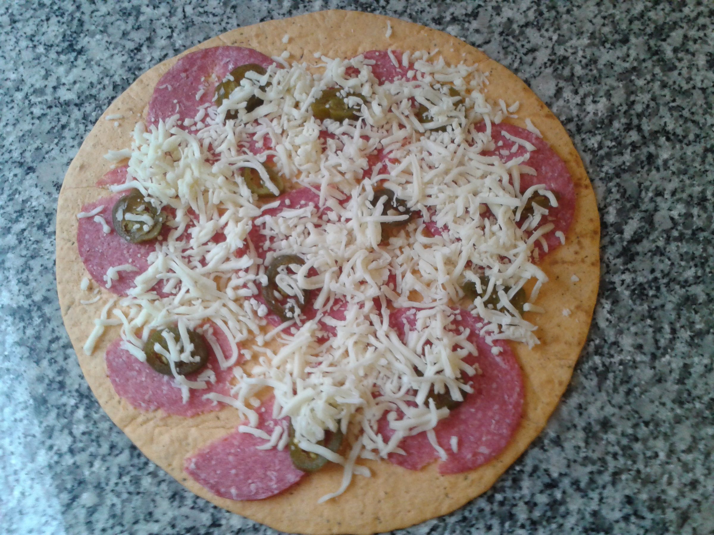 Tomato Basil Tortilla Wraps With Salami, Jalapeno, Mozzarella Recipe ...