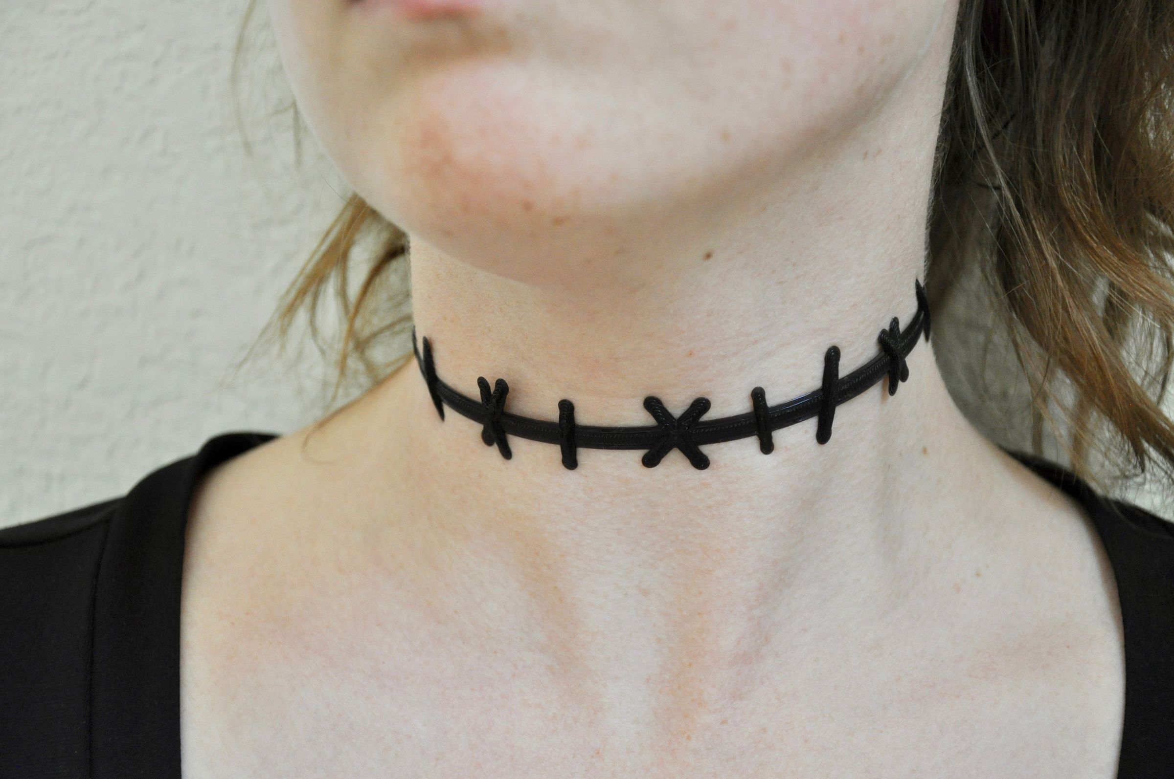 3D Print Halloween Jewelry - Stitched Neck and Dripping Bloody Neck : 6 ...