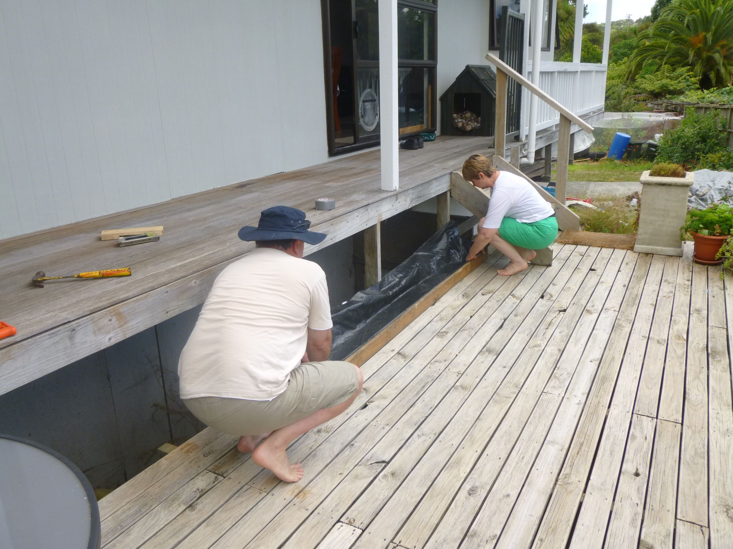 Make a Pot Trough for Saving Water on Your Deck : 8 Steps (with ...