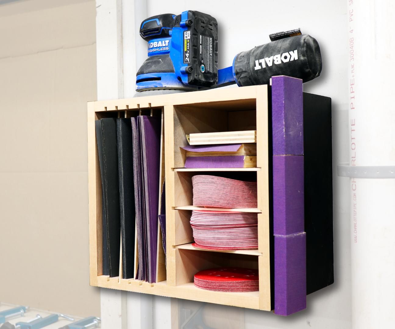 Shop Sanding Cabinet With Sanding Blocks! : 10 Steps (with Pictures ...