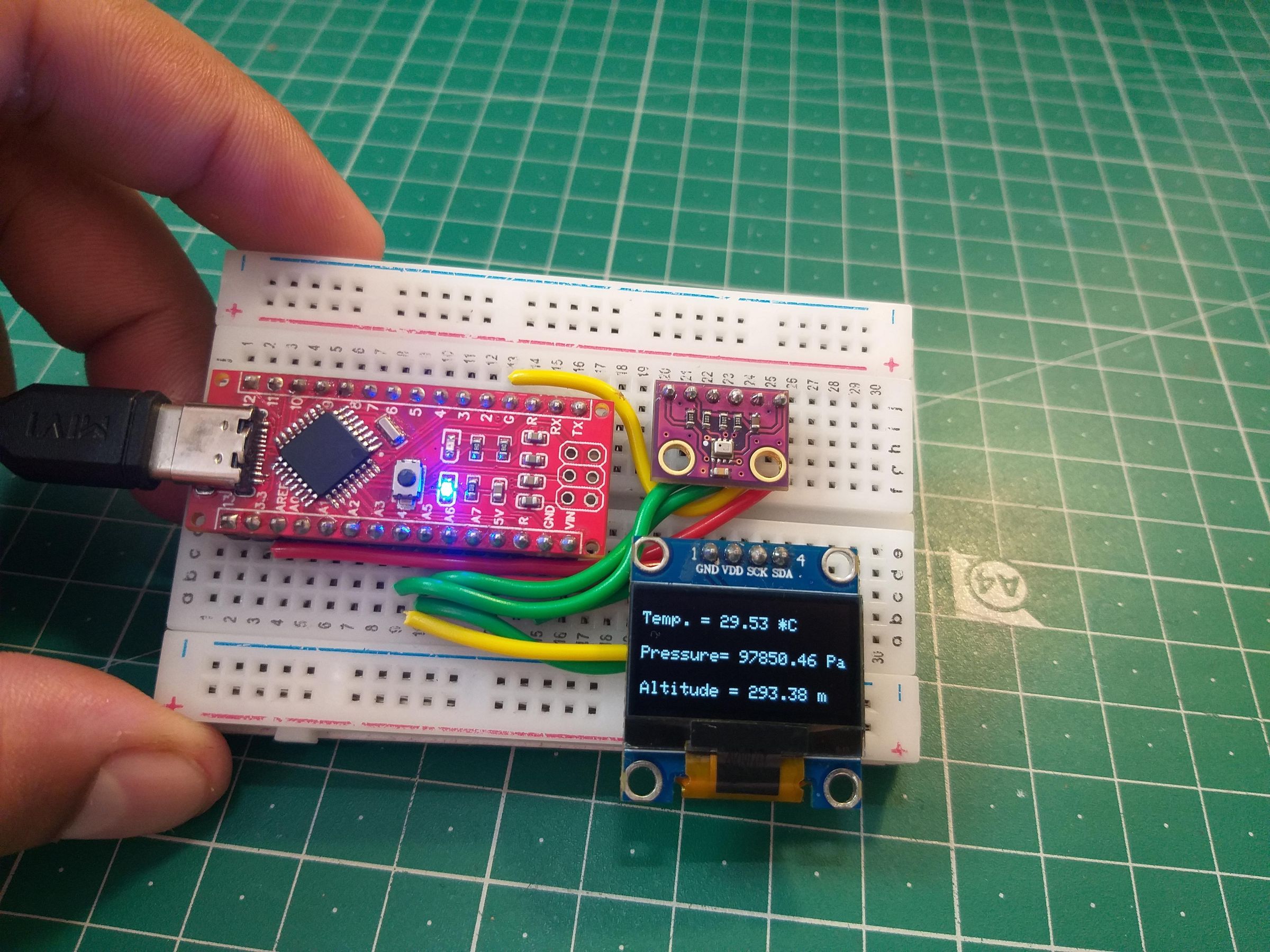 Temperature /Pressure Meter Using Arduino : 8 Steps - Instructables