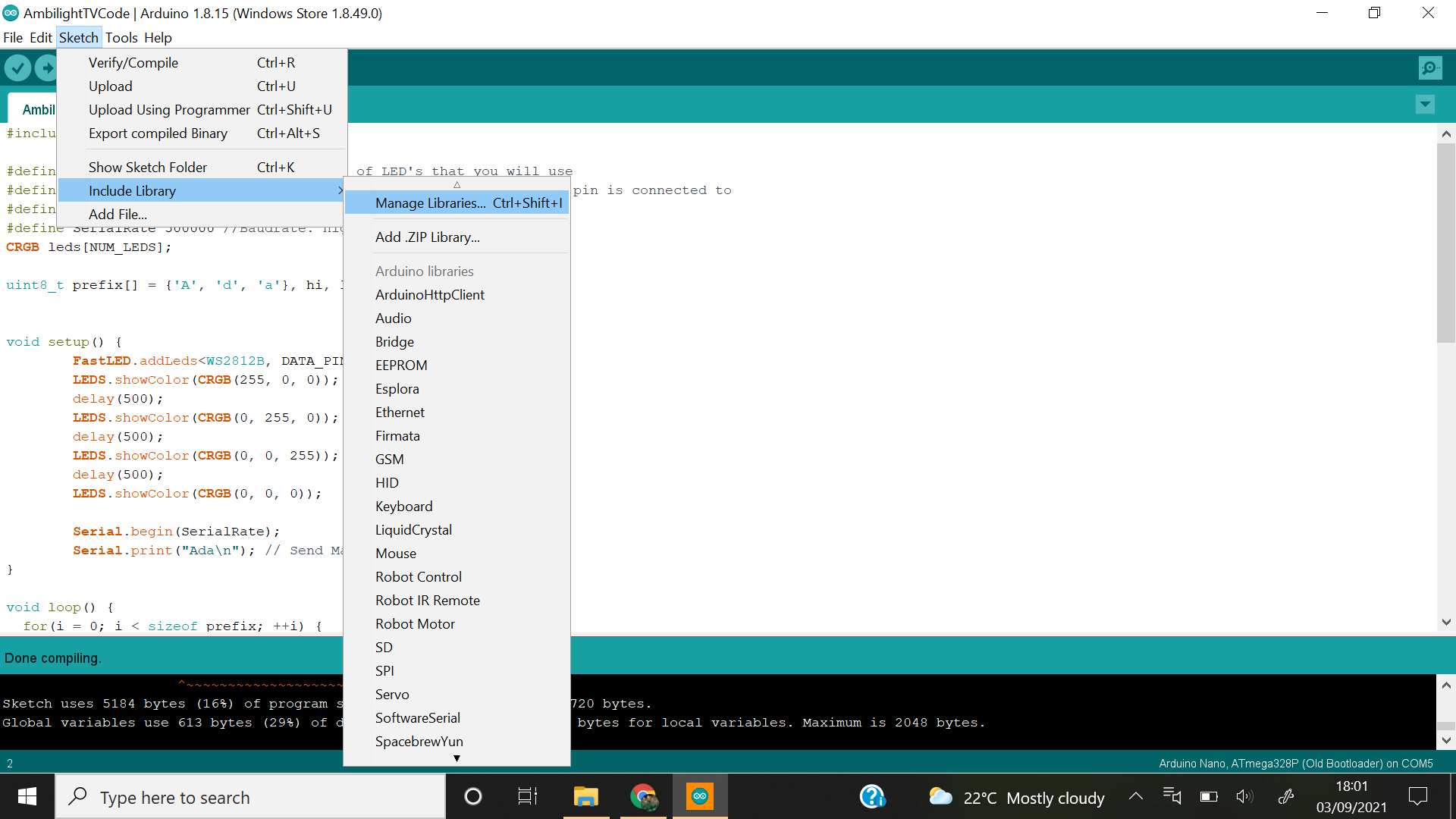 TV Ambilight USB Webcam Arduino/Raspberry Pi : 8 Steps (with Pictures) - Instructables