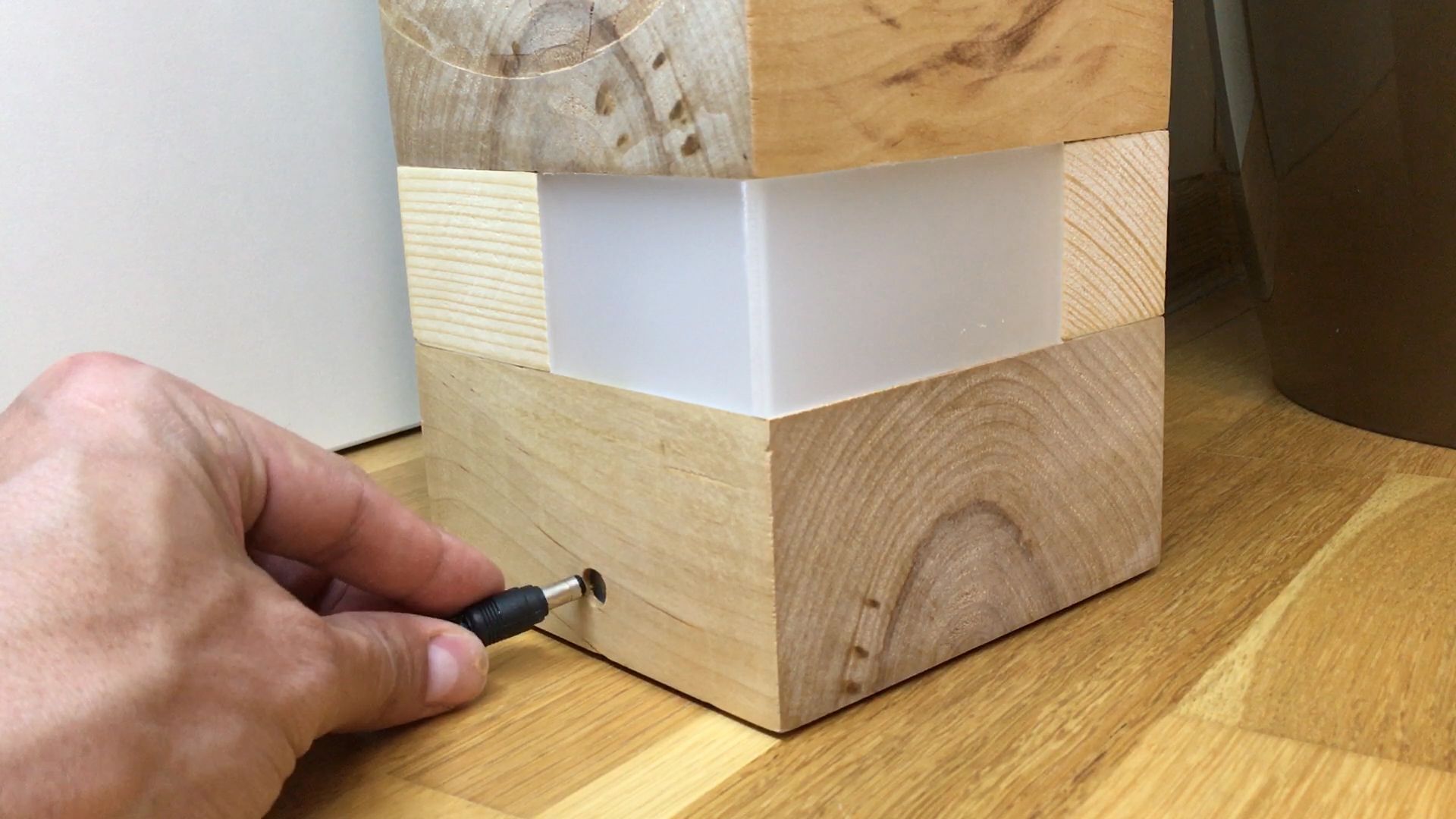 Colored LED Lamp From Pallet Wood Blocks : 10 Steps (with Pictures ...