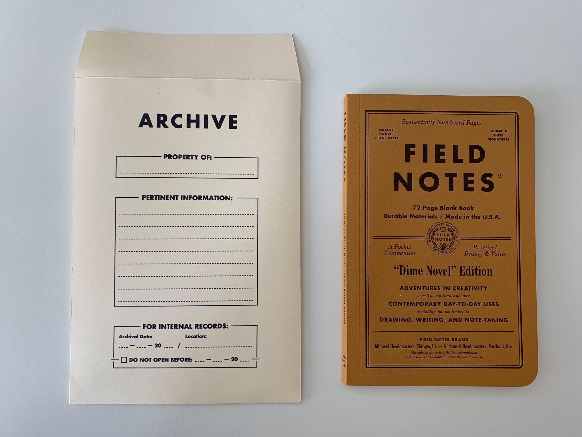 Field Notes Archival Envelopes : 7 Steps (with Pictures) - Instructables