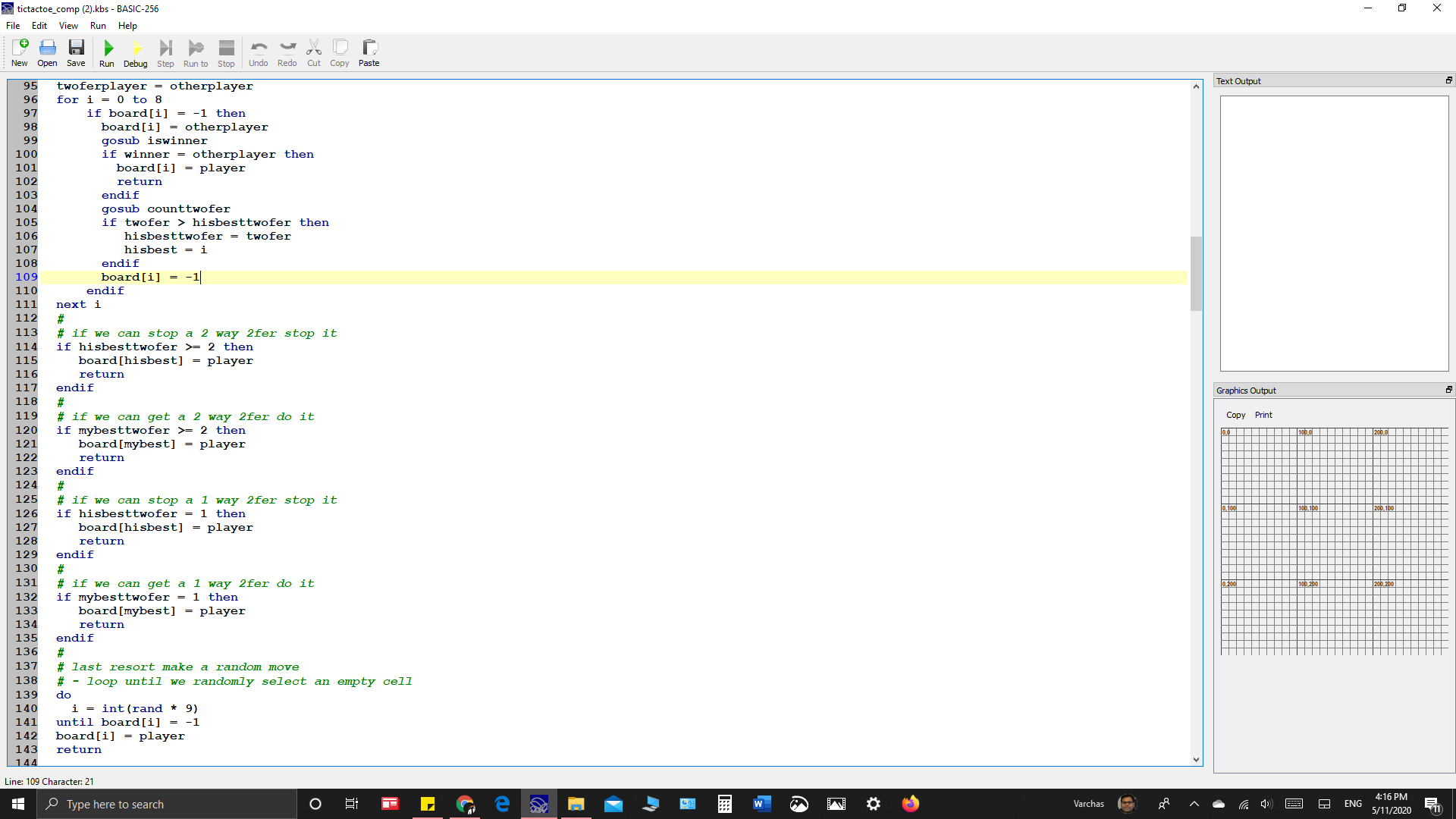 Creating Tic Tac Toe in BASIC256 - Instructables