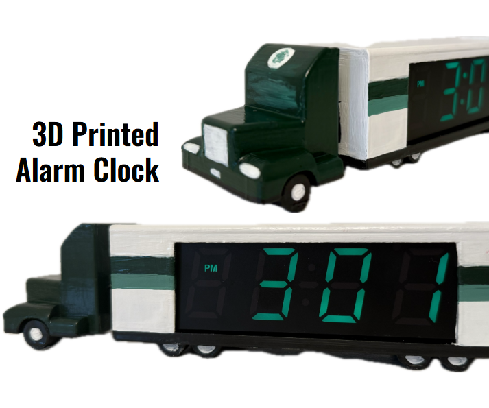 3D Printed Custom Model Truck Digital Clock & Alarm : 3 Steps - Instructables
