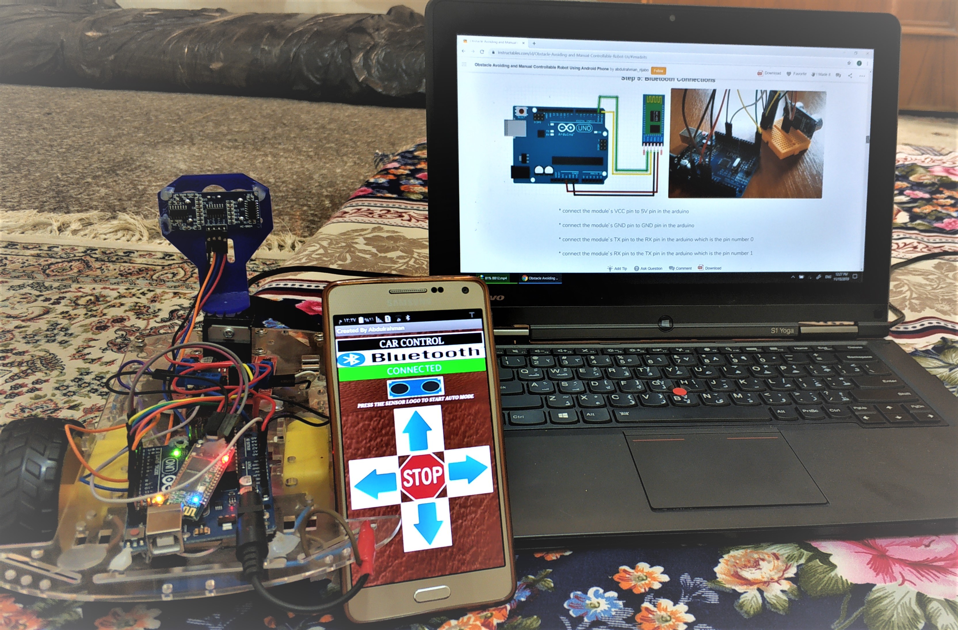 Obstacle Avoiding and Manual Controllable Robot Using Android Phone ...