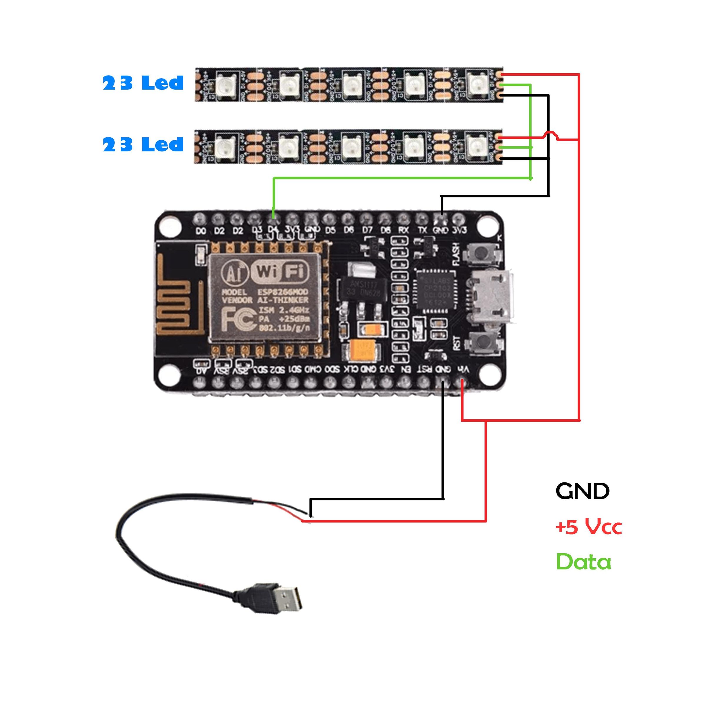 DIY Monitor ScreenBar WiFi RGB LED : 20 Steps (with Pictures ...