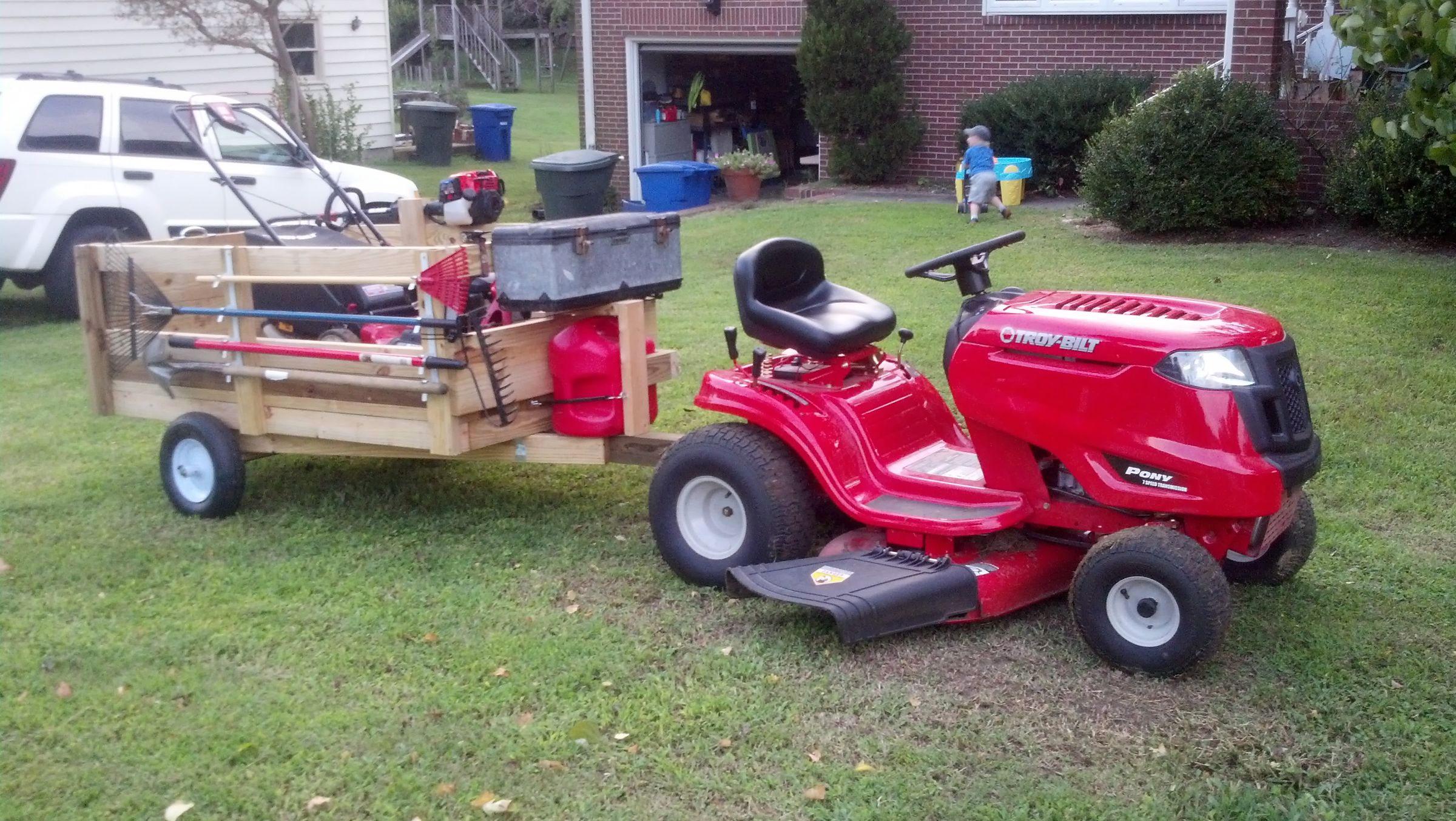 Lawnmower Utility Trailer : 4 Steps (with Pictures) - Instructables