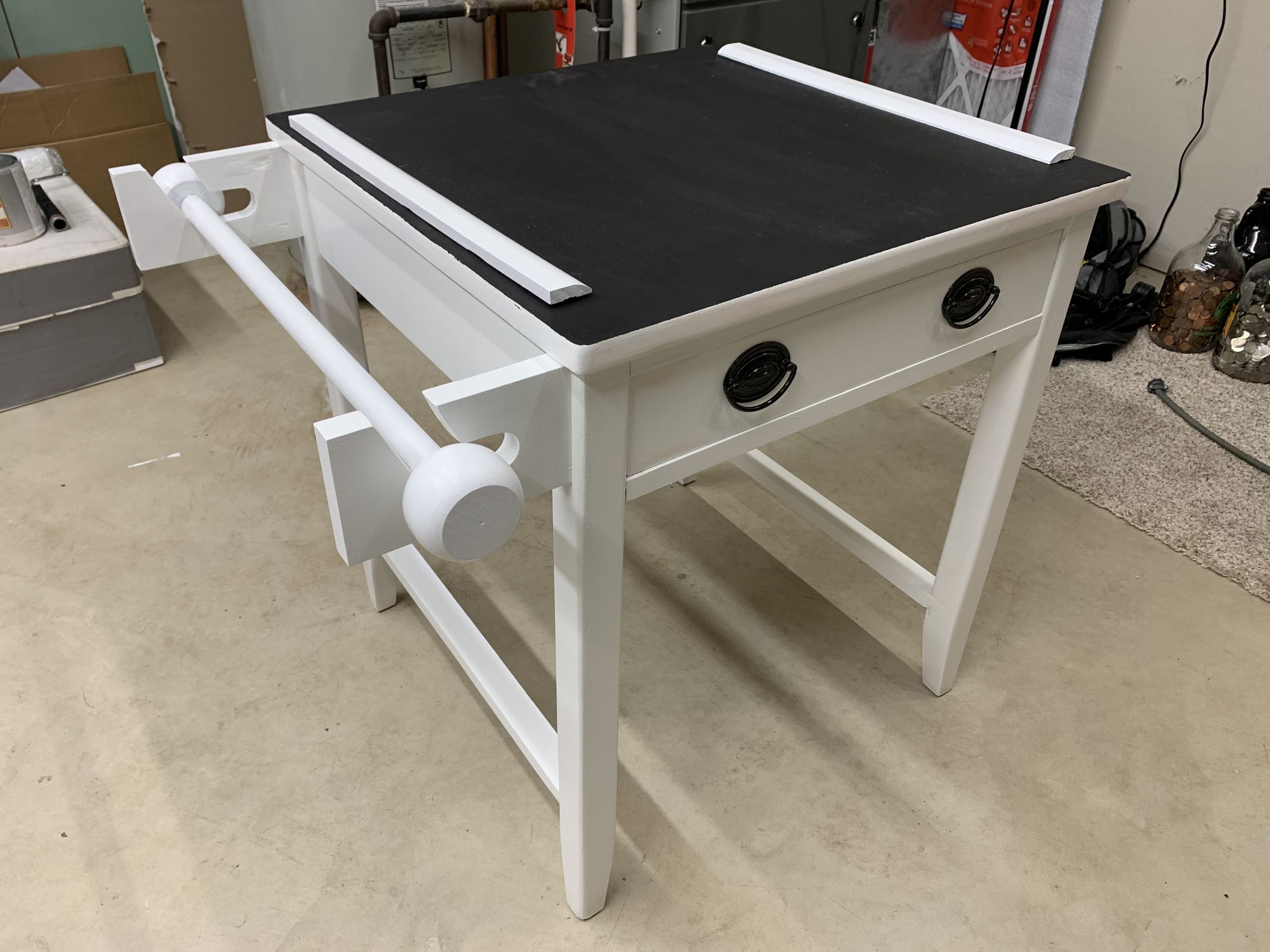 Child's Coloring Table Upcycled From Old Side Table : 9 Steps (with ...