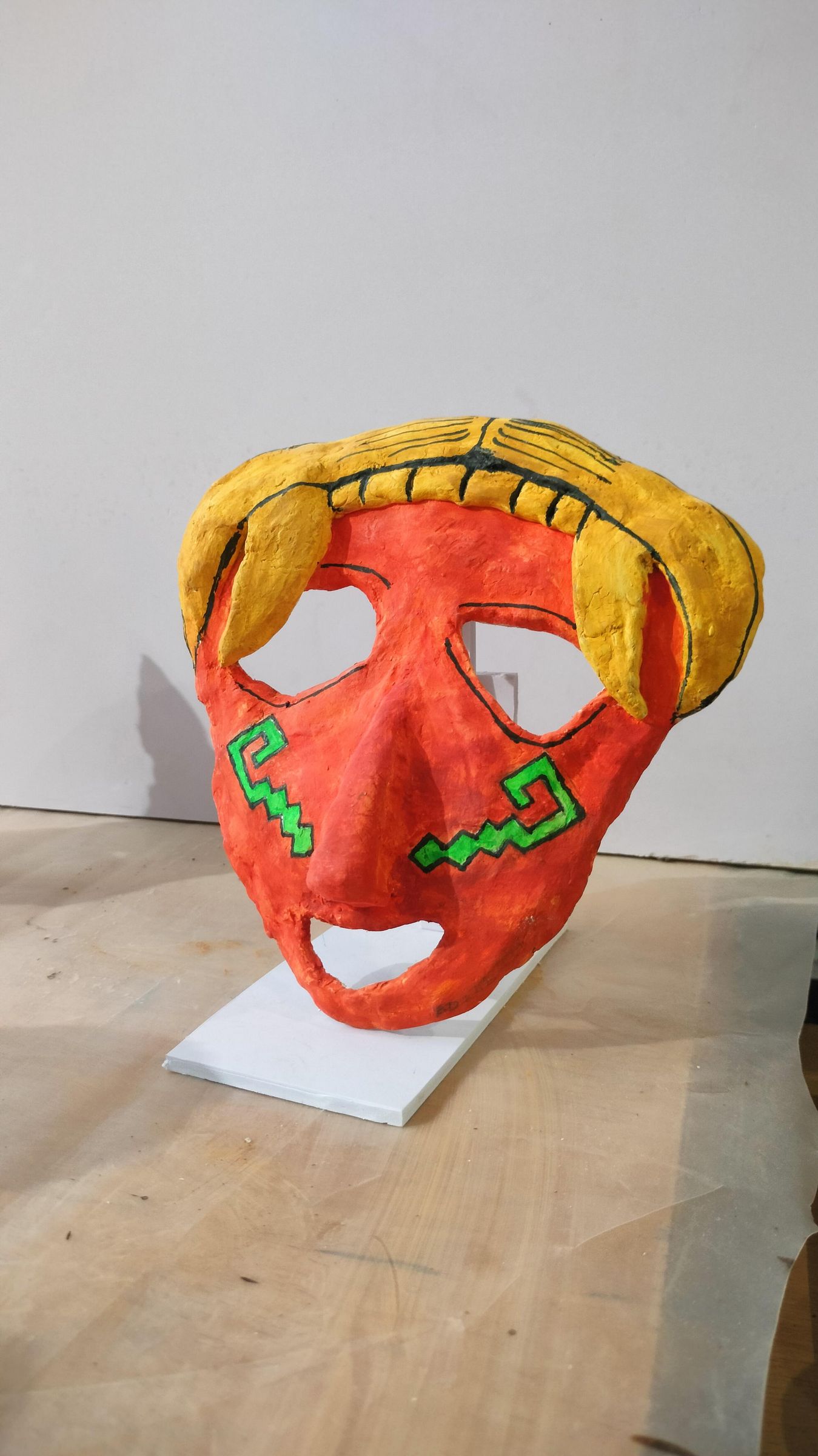 Paper Clay Mayan Mask : 6 Steps - Instructables