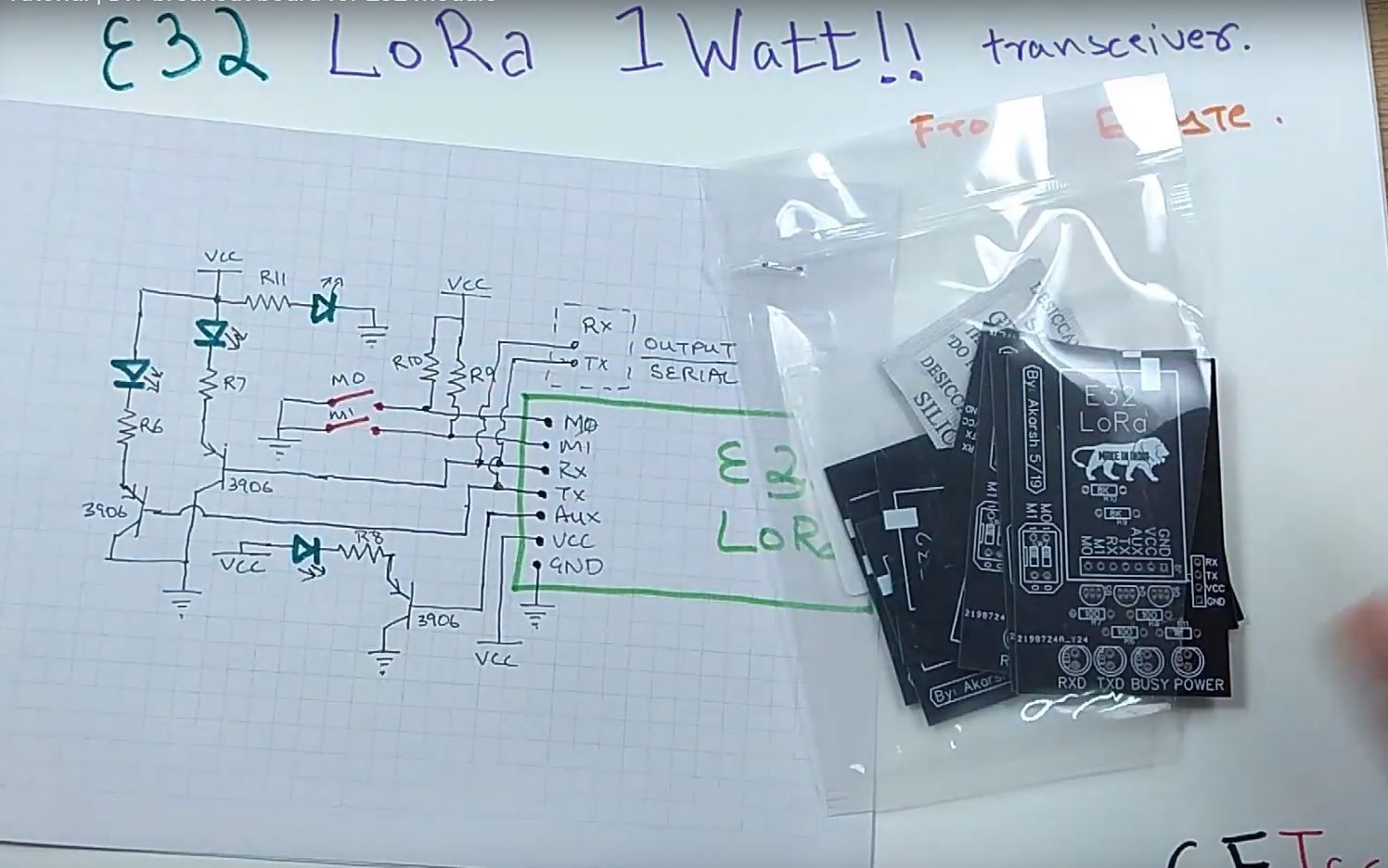 E32-433T LoRa Module Tutorial | DIY Breakout Board for E32 Module : 6 ...
